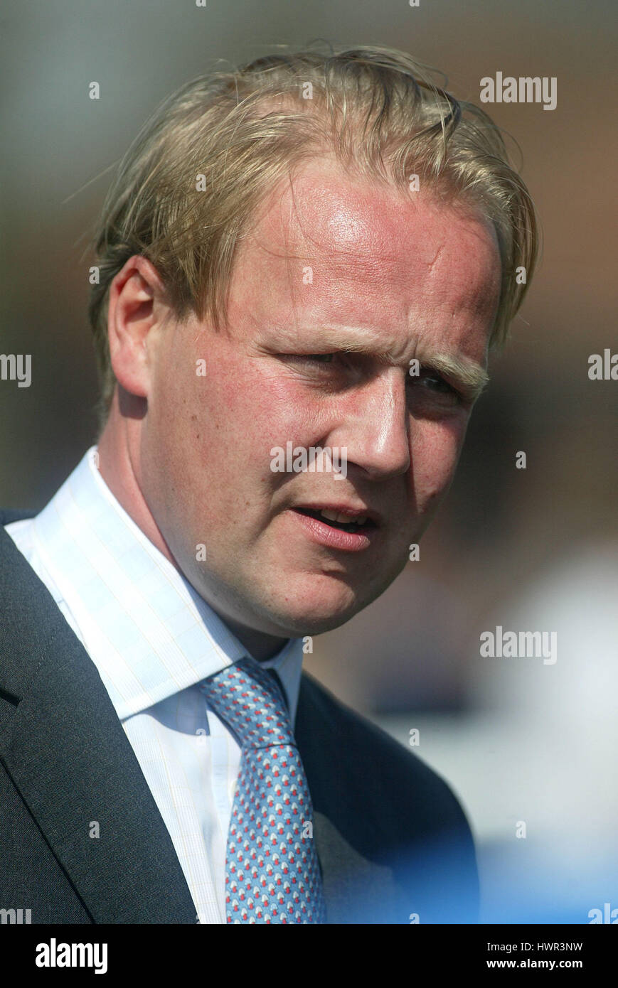 ED DUNLOP RACE HORSE TRAINER NEWMARKET ENGLAND 17 April 2003 Stock ...
