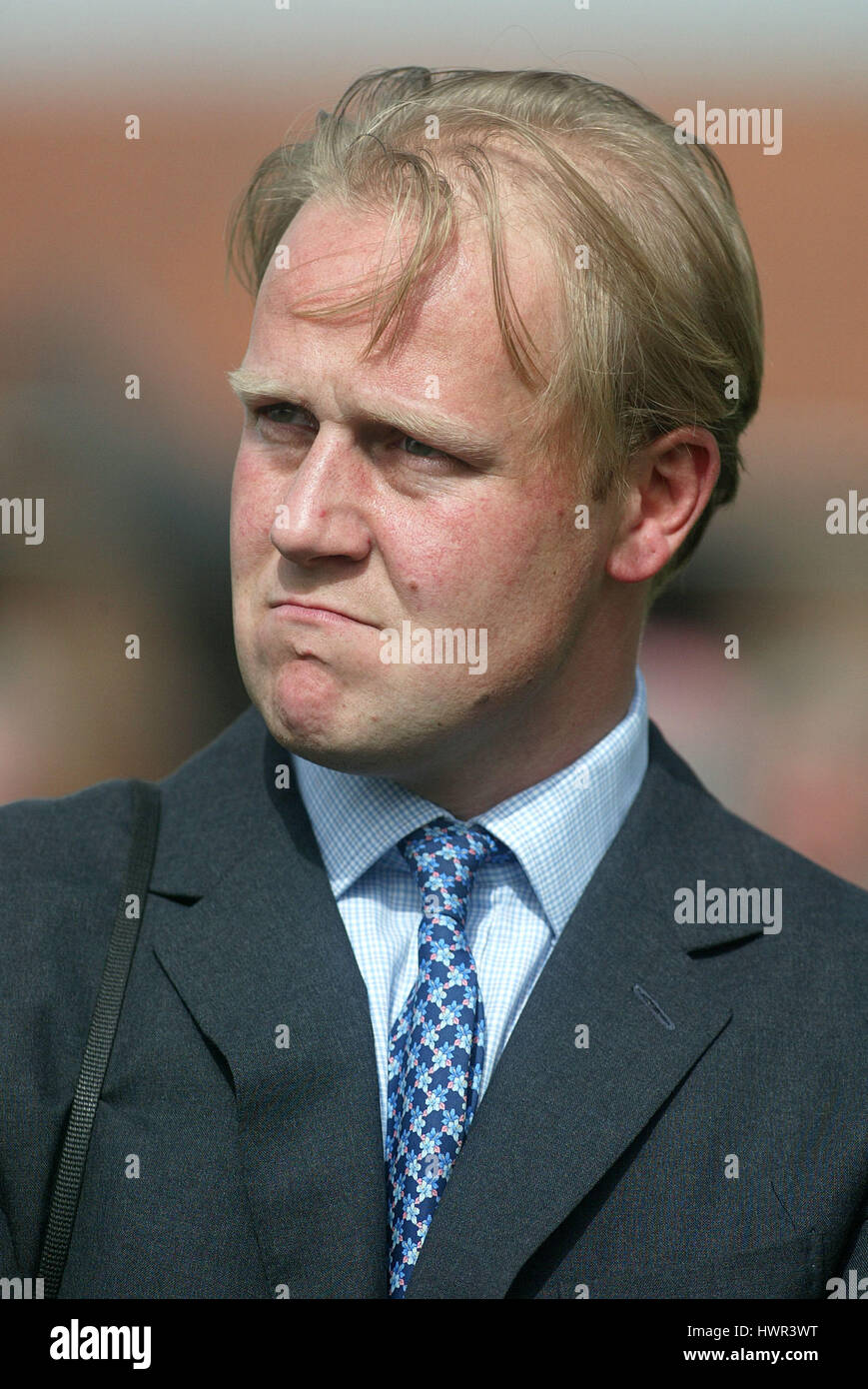 ED DUNLOP RACE HORSE TRAINER NEWMARKET ENGLAND 15 April 2003 Stock ...