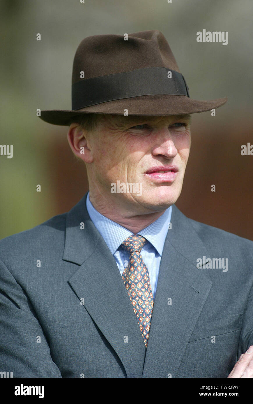 JOHN GOSDEN RACE HORSE TRAINER NEWMARKET ENGLAND 15 April 2003 Stock ...