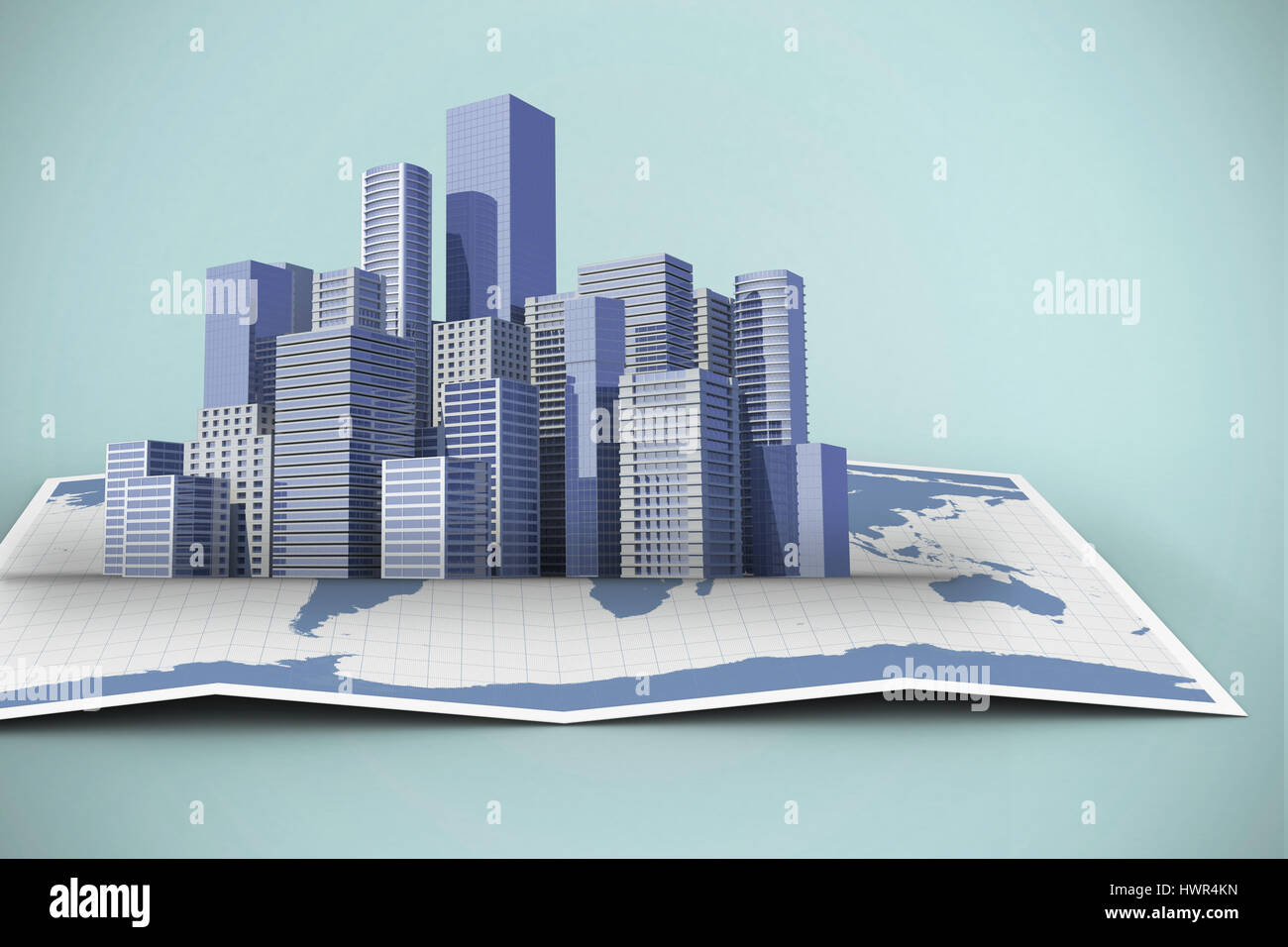 World map against vignette 3d Stock Photo - Alamy