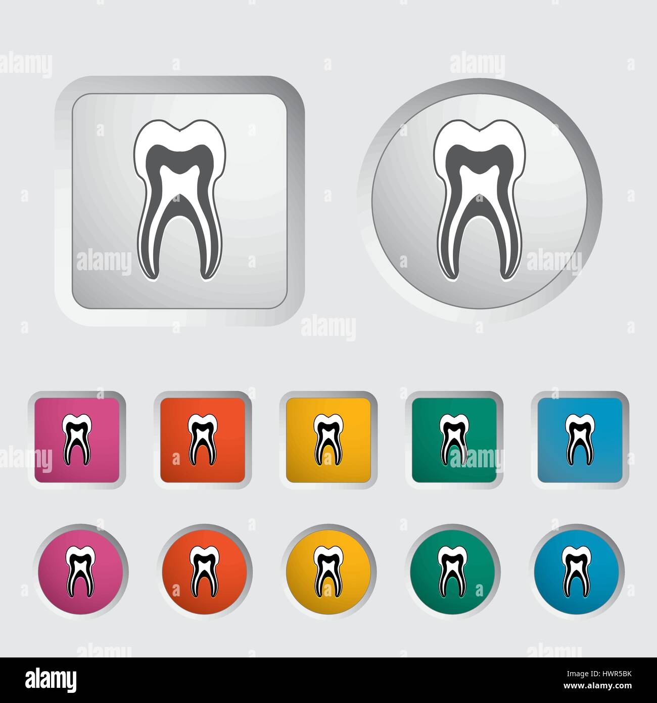 Tooth icon. Vector illustration EPS Stock Vector Image & Art - Alamy