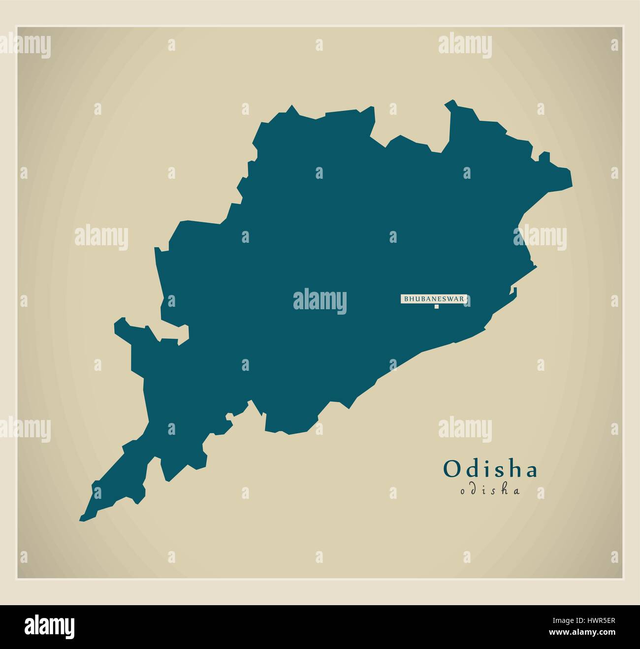 Odisha map hi-res stock photography and images - Alamy