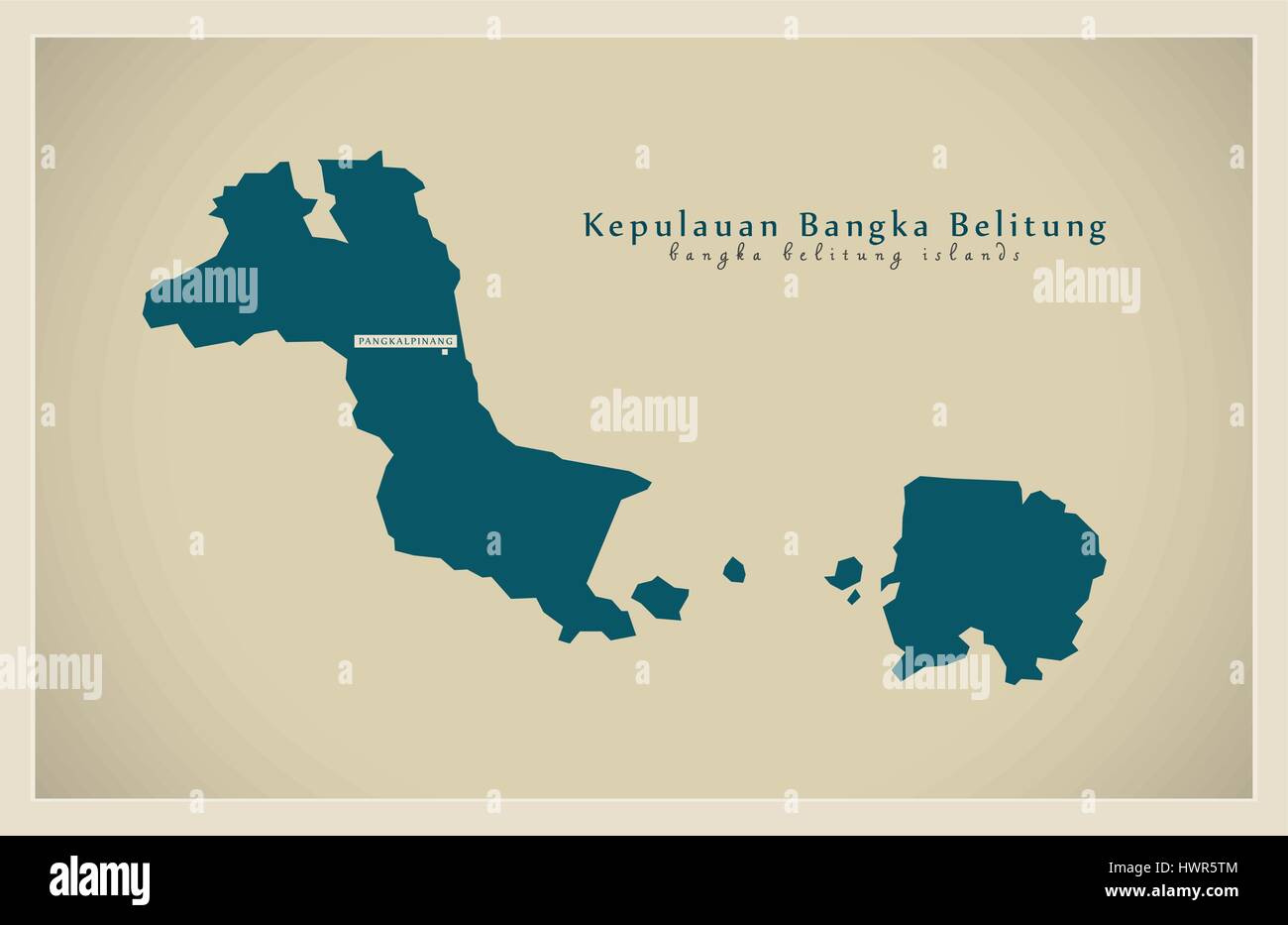 Bangka map hi-res stock photography and images - Alamy