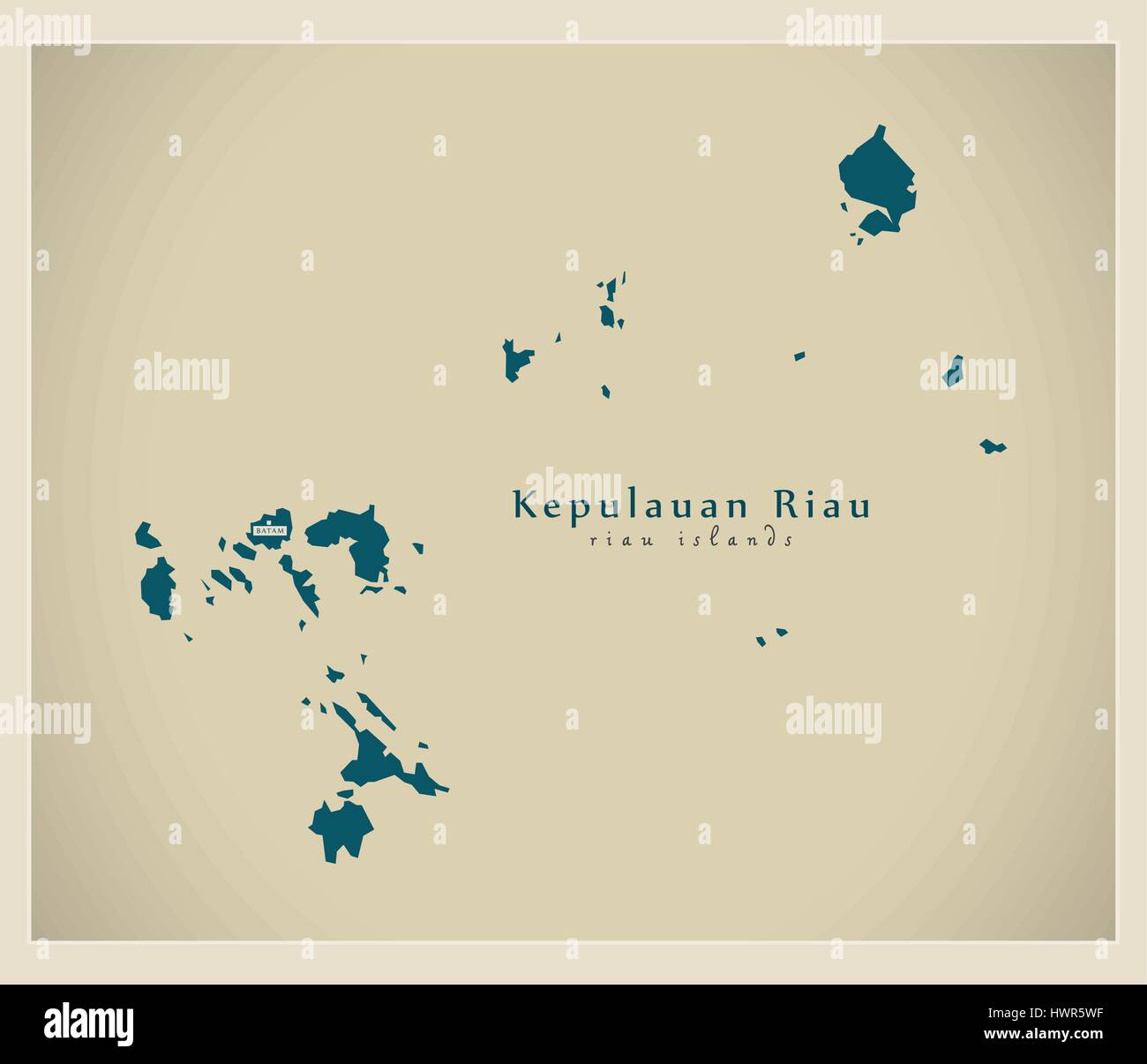 Map of riau Stock Vector Images - Alamy