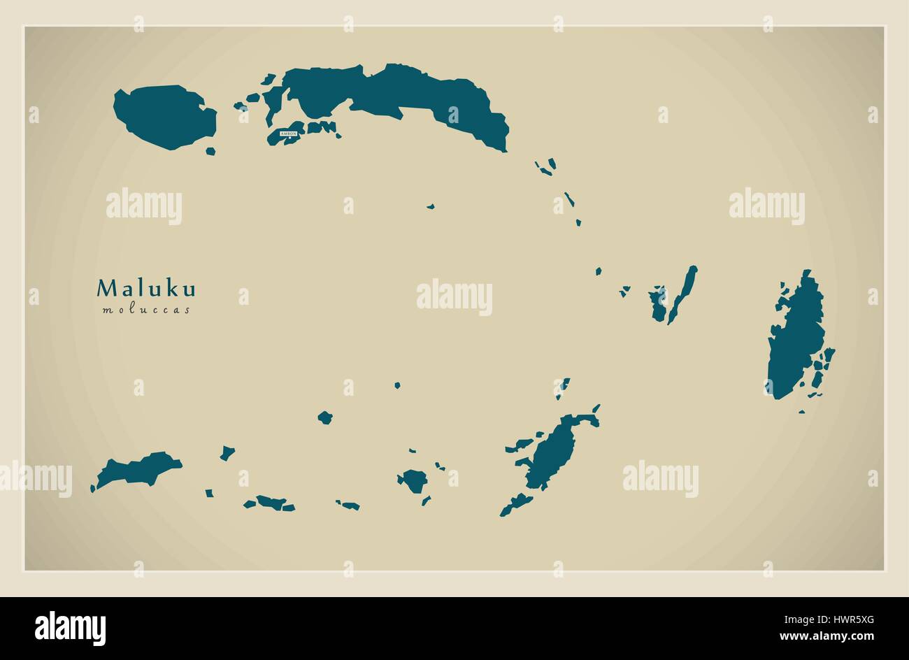 Maluku map vector hi-res stock photography and images - Alamy