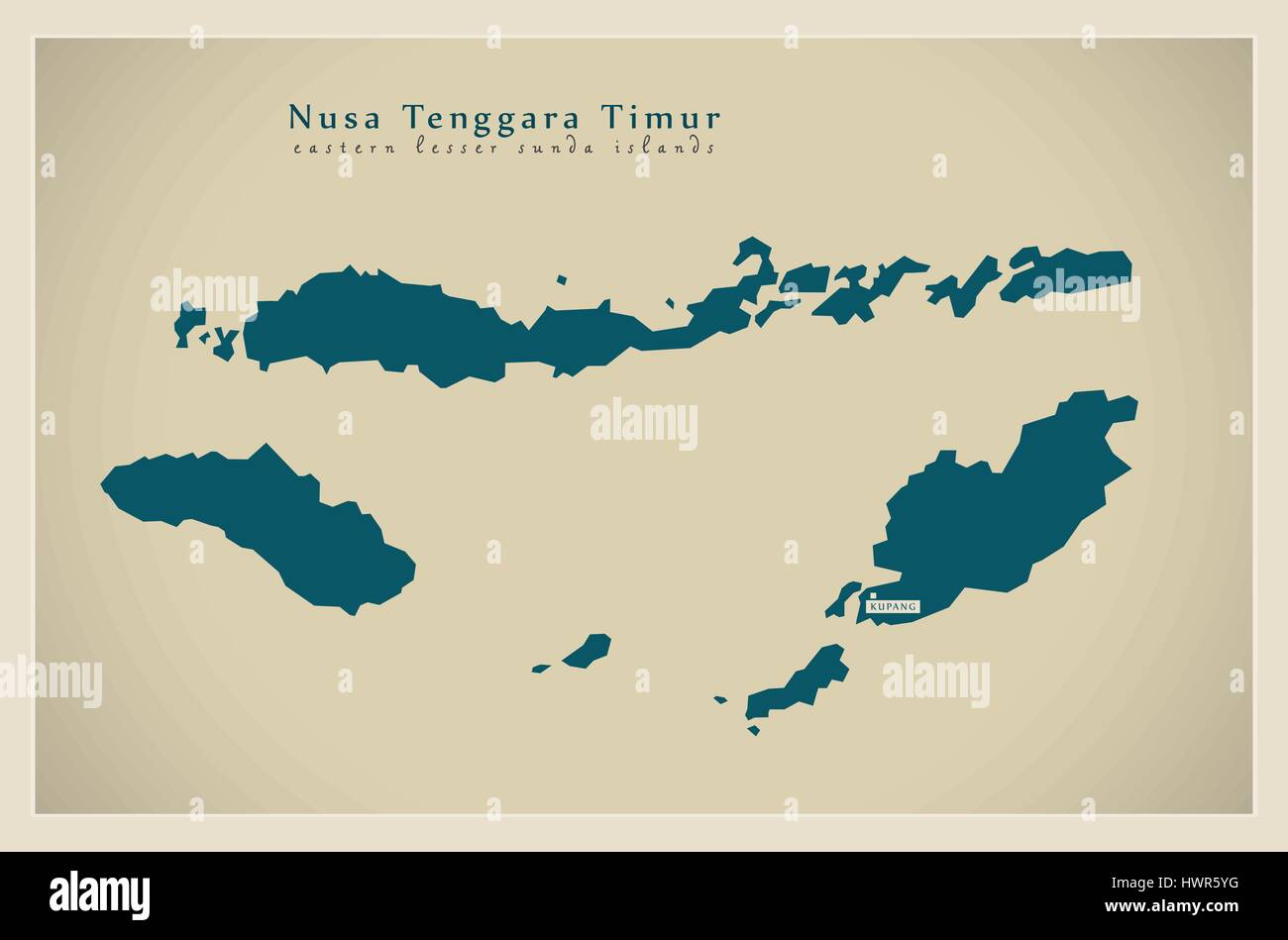 Modern Map - Nusa Tenggara Timur ID Stock Vector Image & Art - Alamy