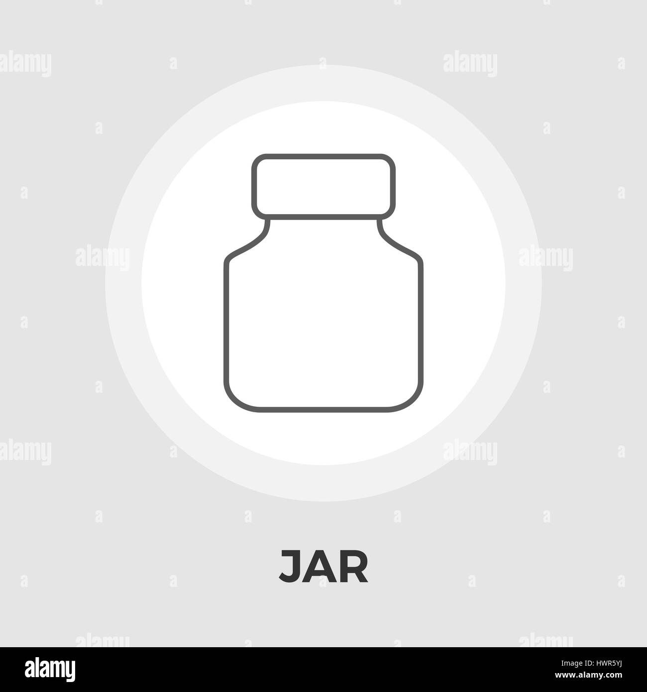 Jar icon vector. Flat icon isolated on the white background. Editable ...