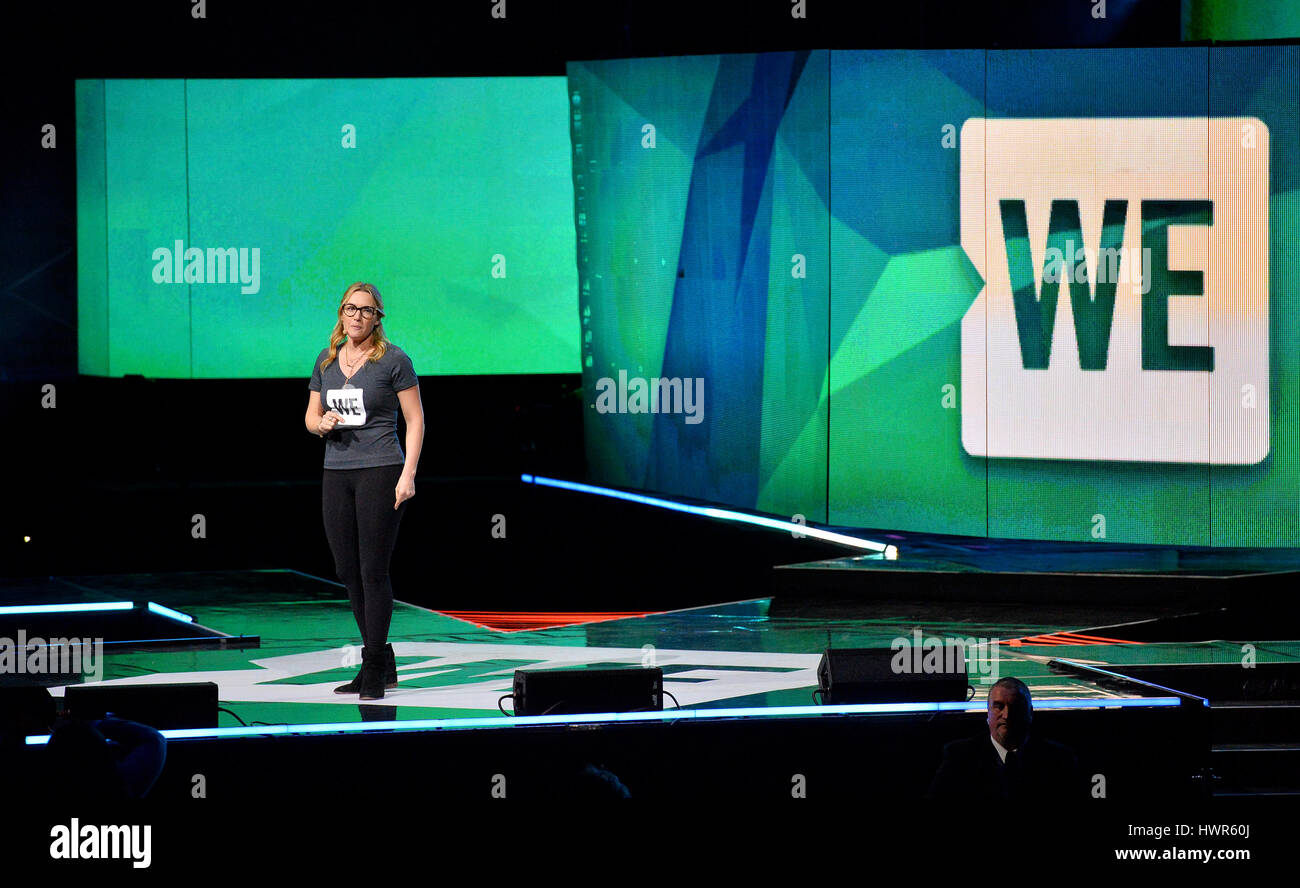 Kate Winslet on stage at the We Day UK charity event and concert, The ...