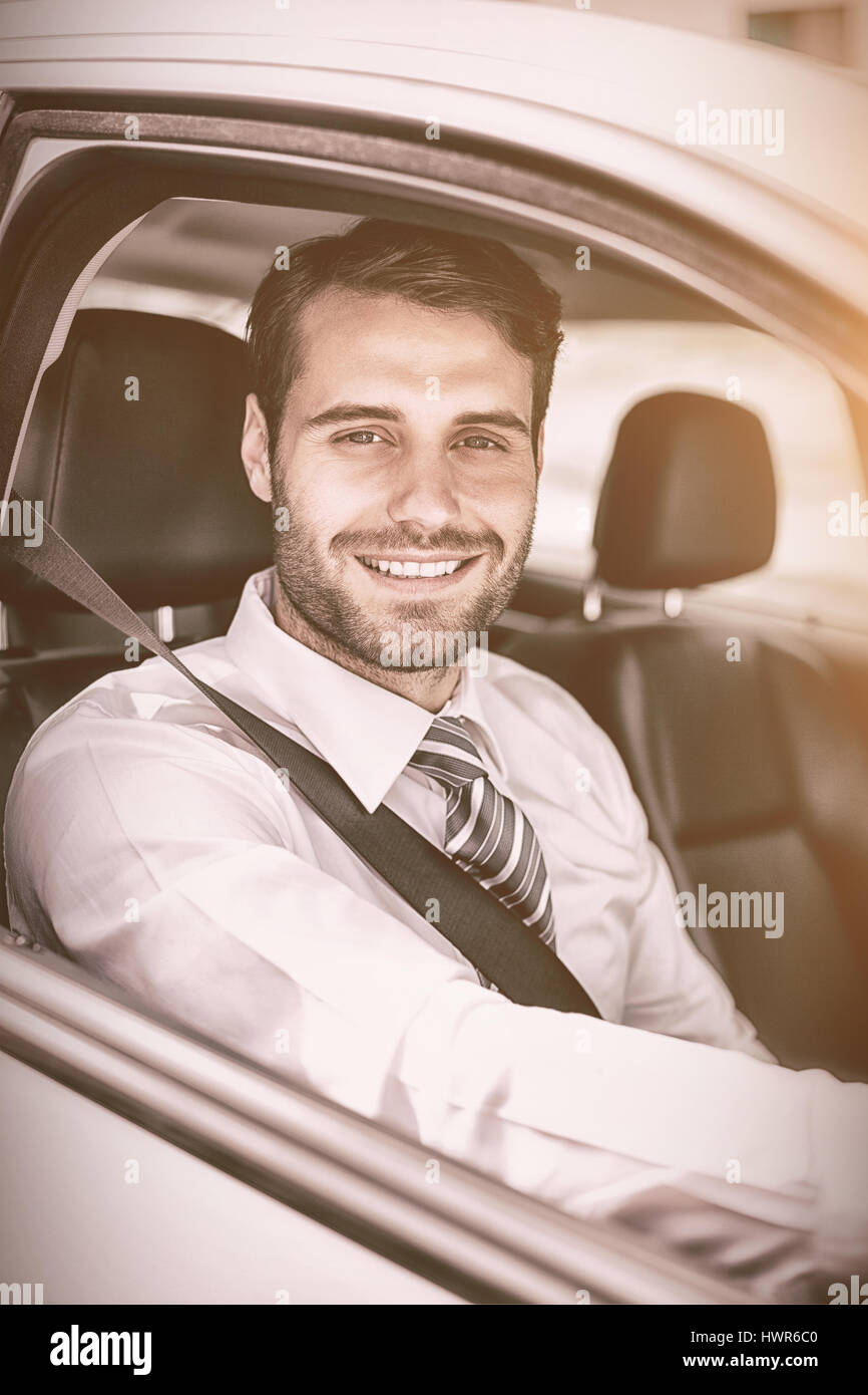 Portrait man sitting drivers seat hi-res stock photography and images ...