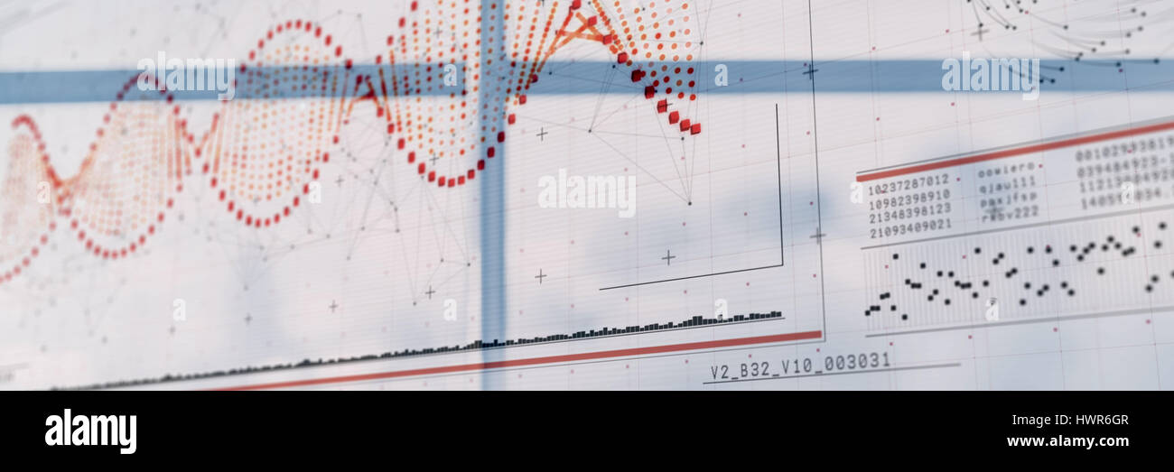 Helix diagram of DNA against metal frame of window 3d Stock Photo - Alamy