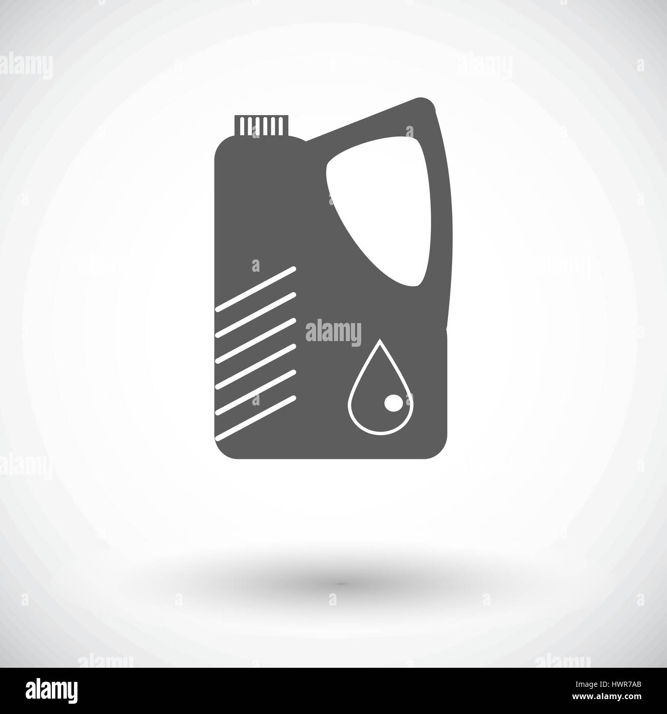 Jerrycan. Single flat icon on white background. Vector illustration ...