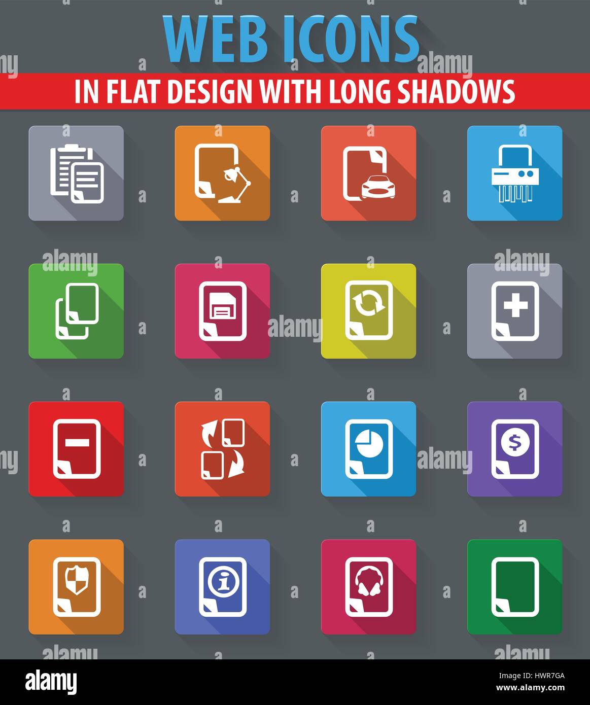 Documents web icons in hi-res stock photography and images - Alamy