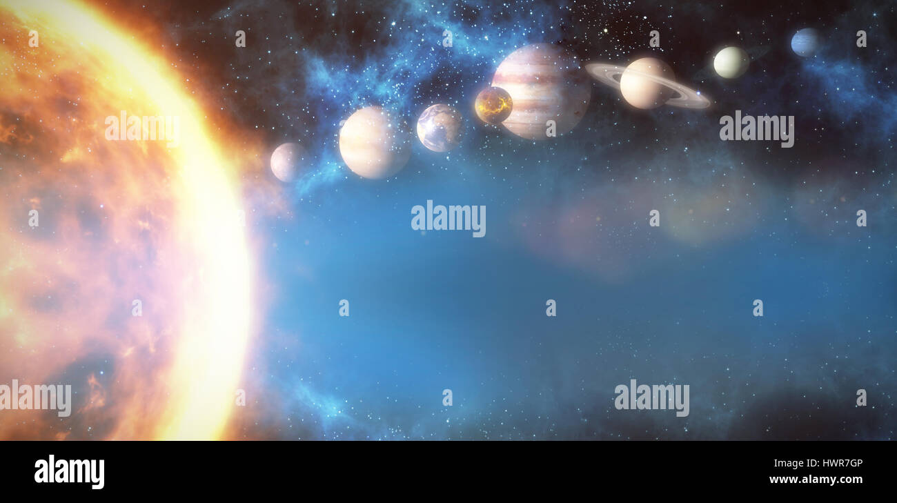 Solar System Planets White Background High Resolution Stock Photography ...