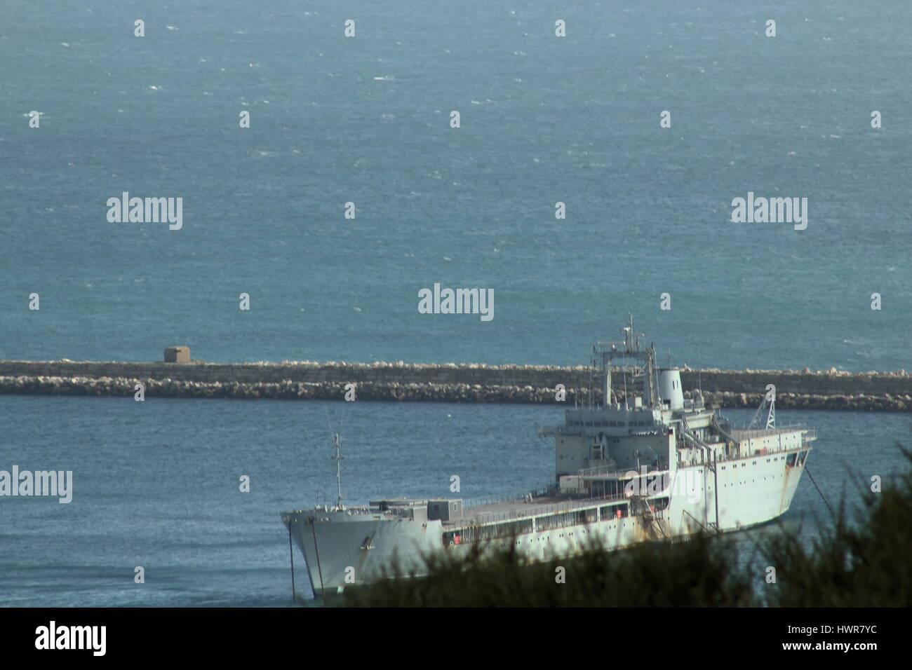 Navy ship in Portland Harbour,Dorset,UK Stock Photo - Alamy