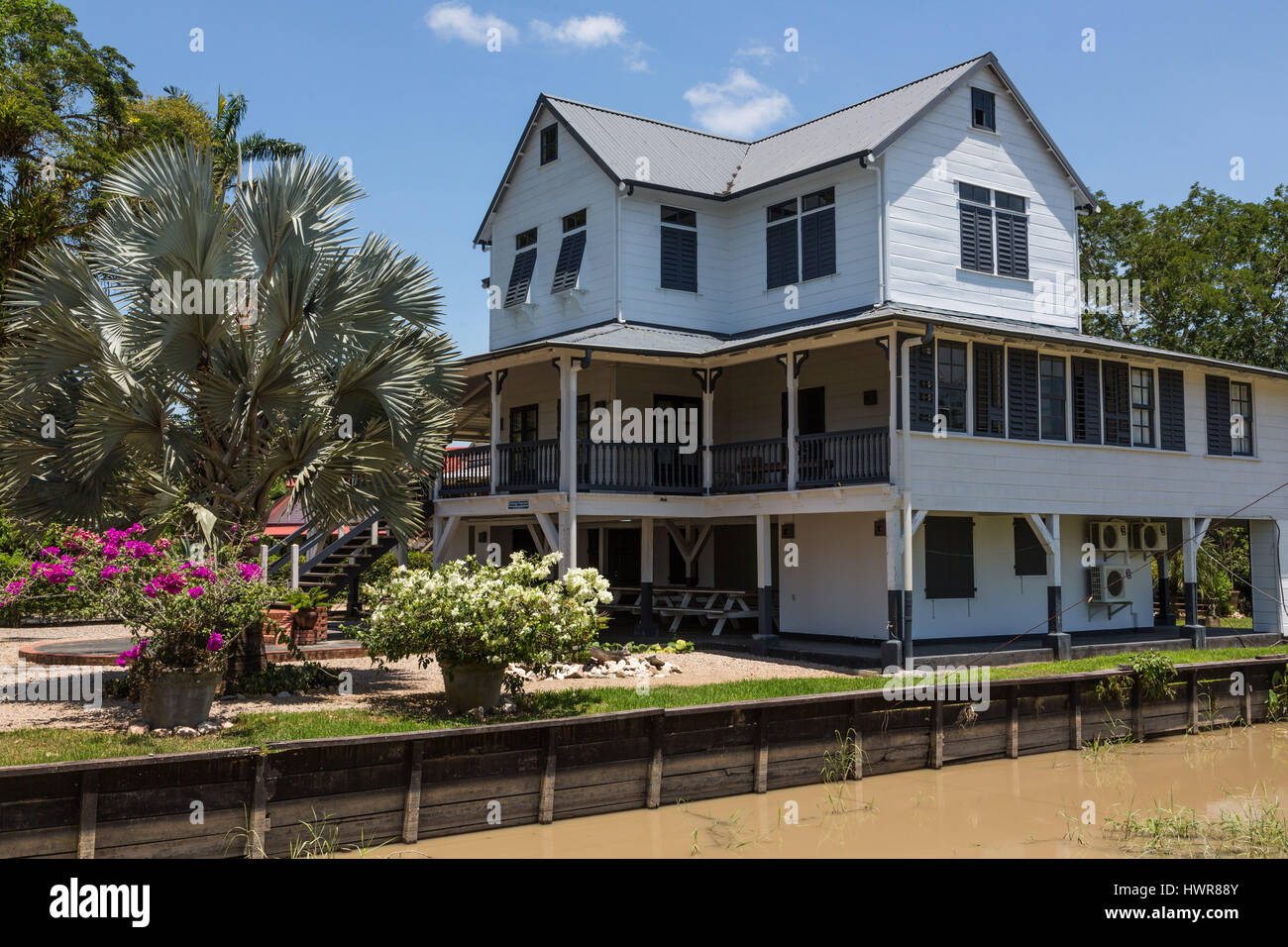 Restored plantation owner's house of the Pepperpot Plantation, formerly ...
