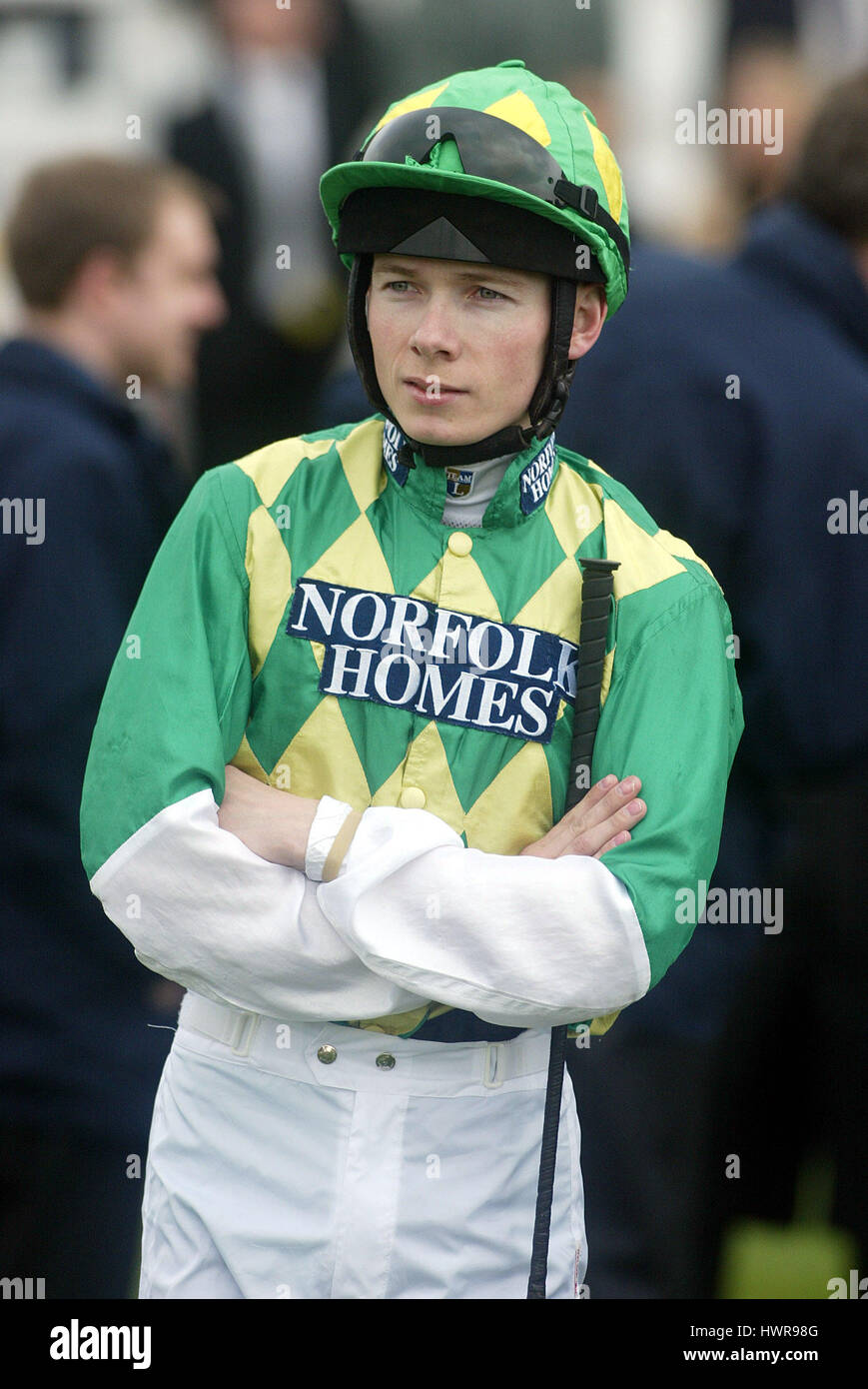 JAMIE SPENCER JOCKEY DONCASTER RACECOURSE DONCASTER 01 April 2005 Stock ...