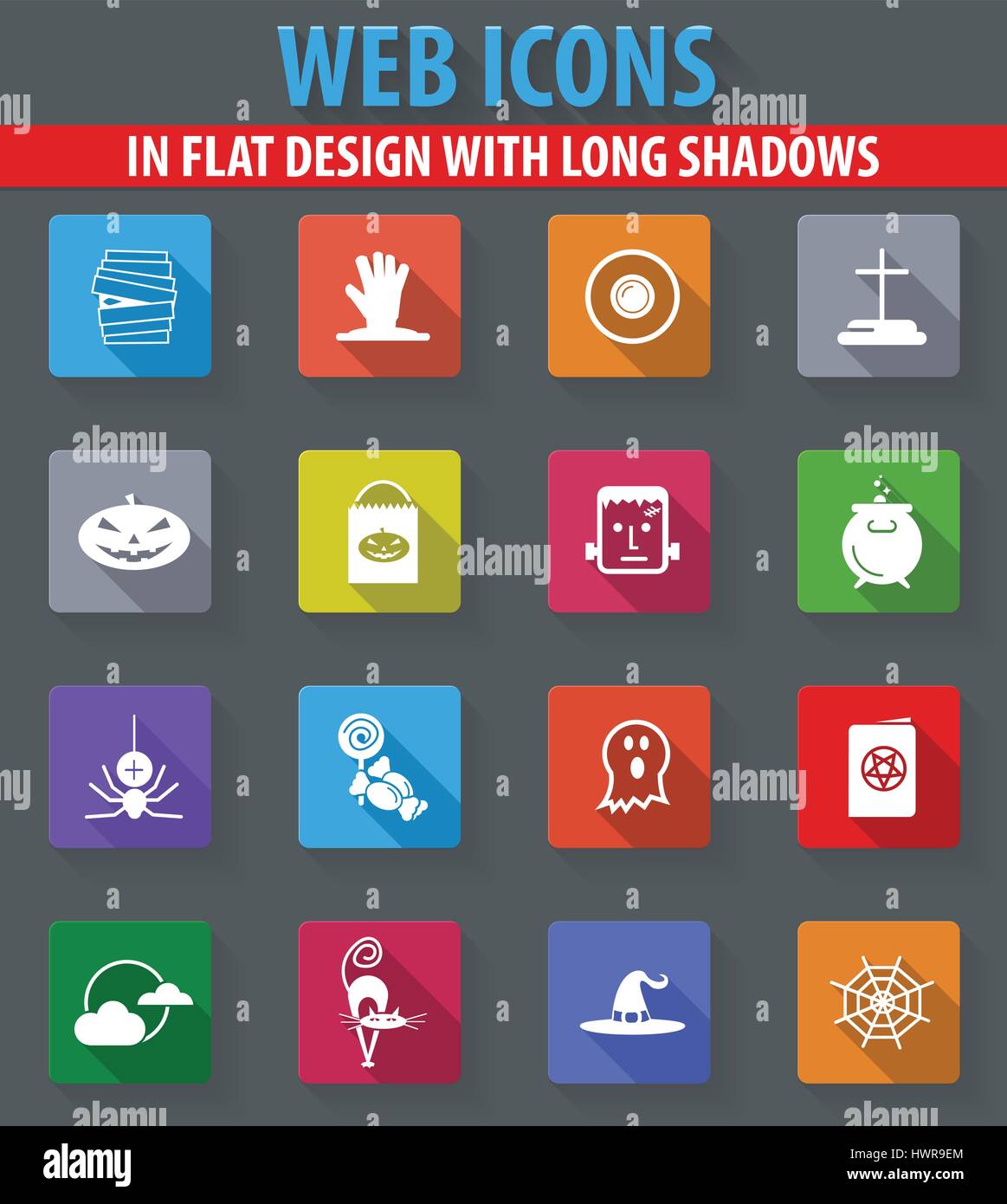 Group of spider in web Stock Vector Images - Alamy