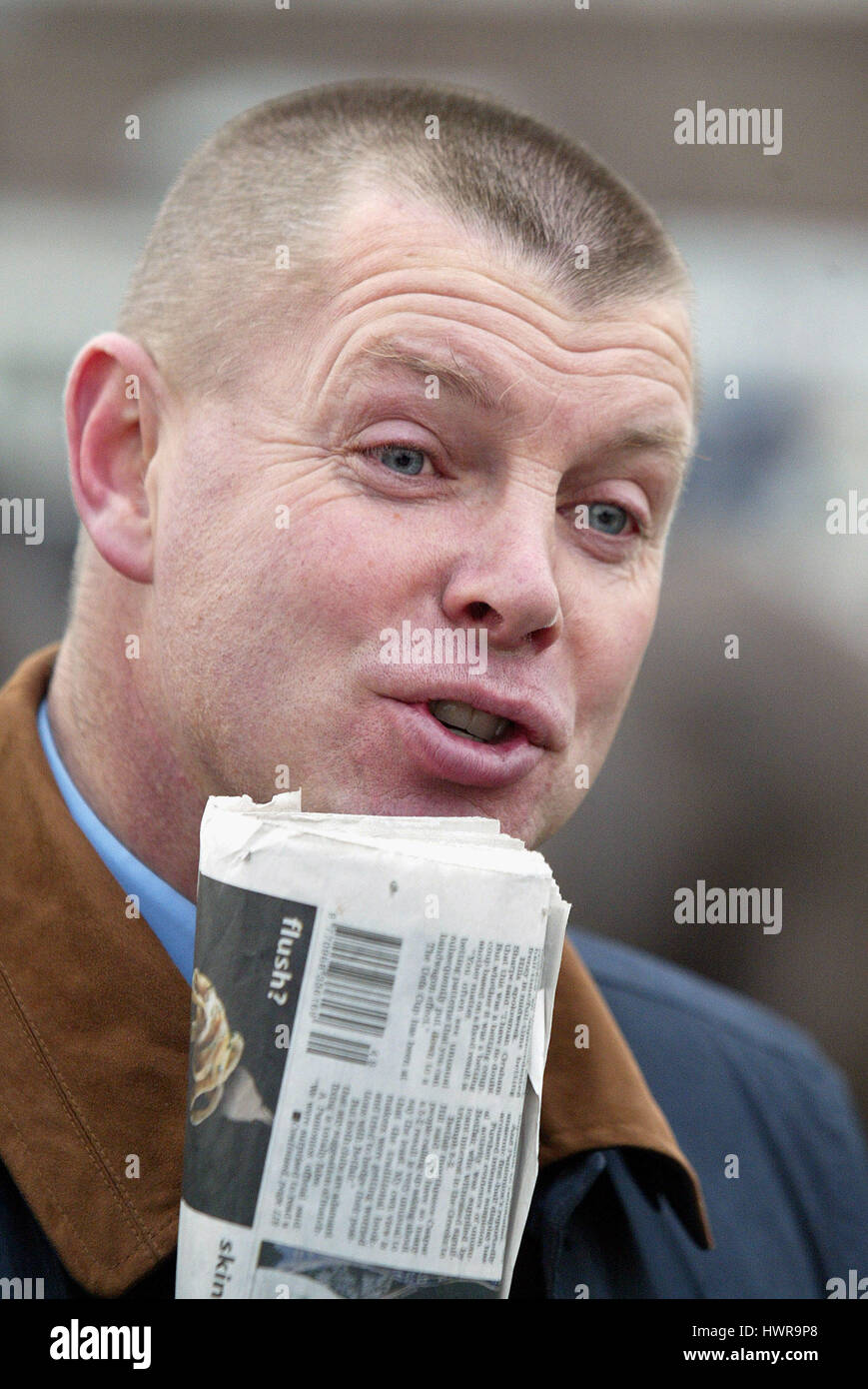 MICKY HAMMOND RACE HORSE TRAINER WETHERBY RACECOARSE WETHERBY ENGLAND ...