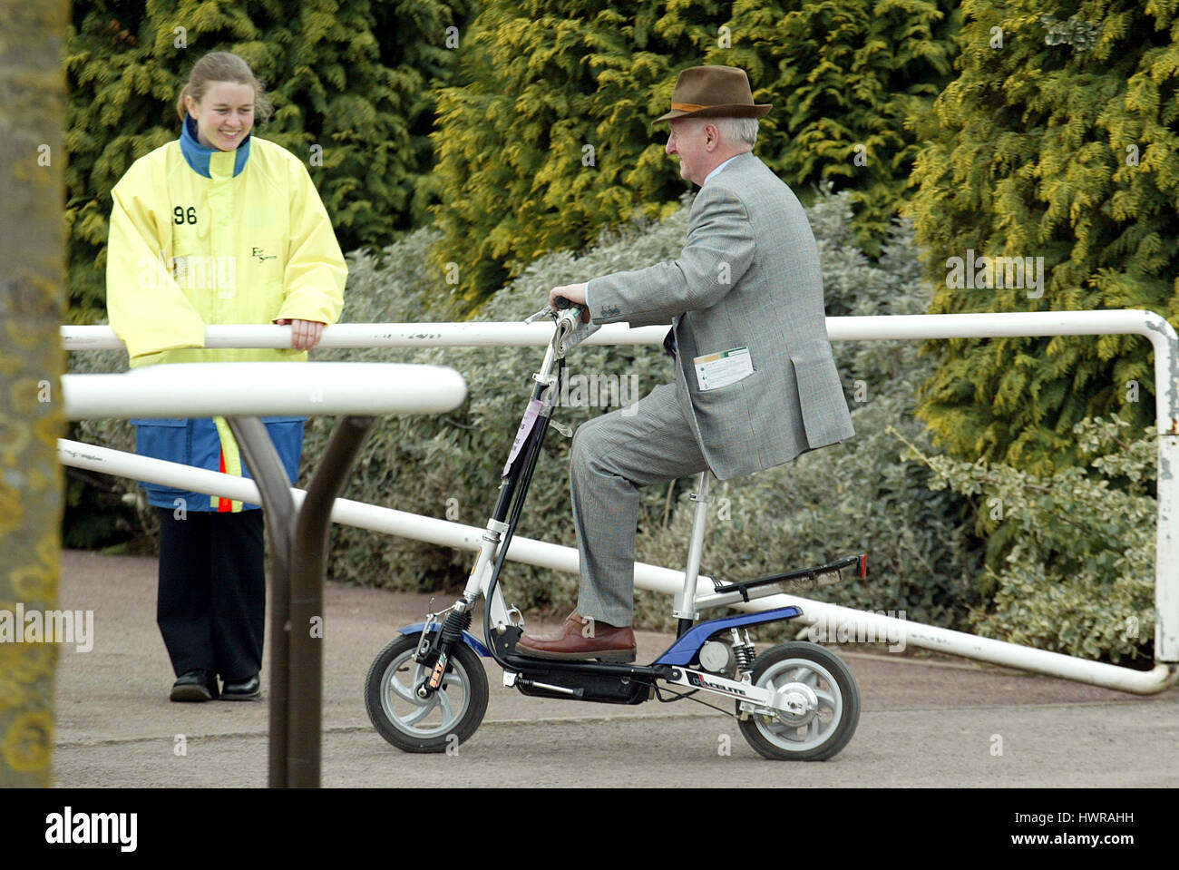 MARTIN PIPE RACE HORSE TRAINER CHELTENHAM RACECOURSE CHELTENHAM ENGLAND ...