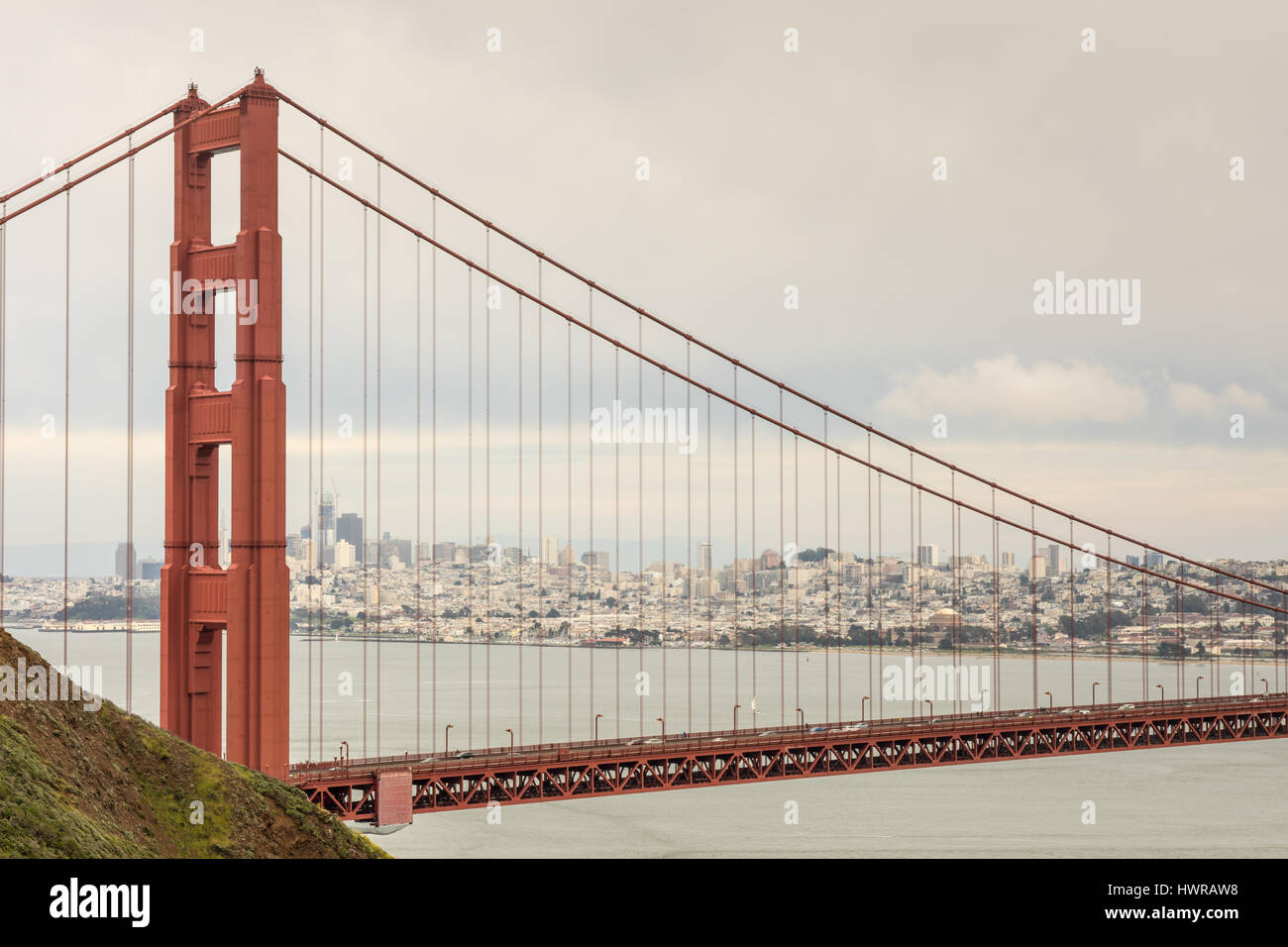 The Golden Gate Bridge and San Francisco Skyline Stock Photo - Alamy