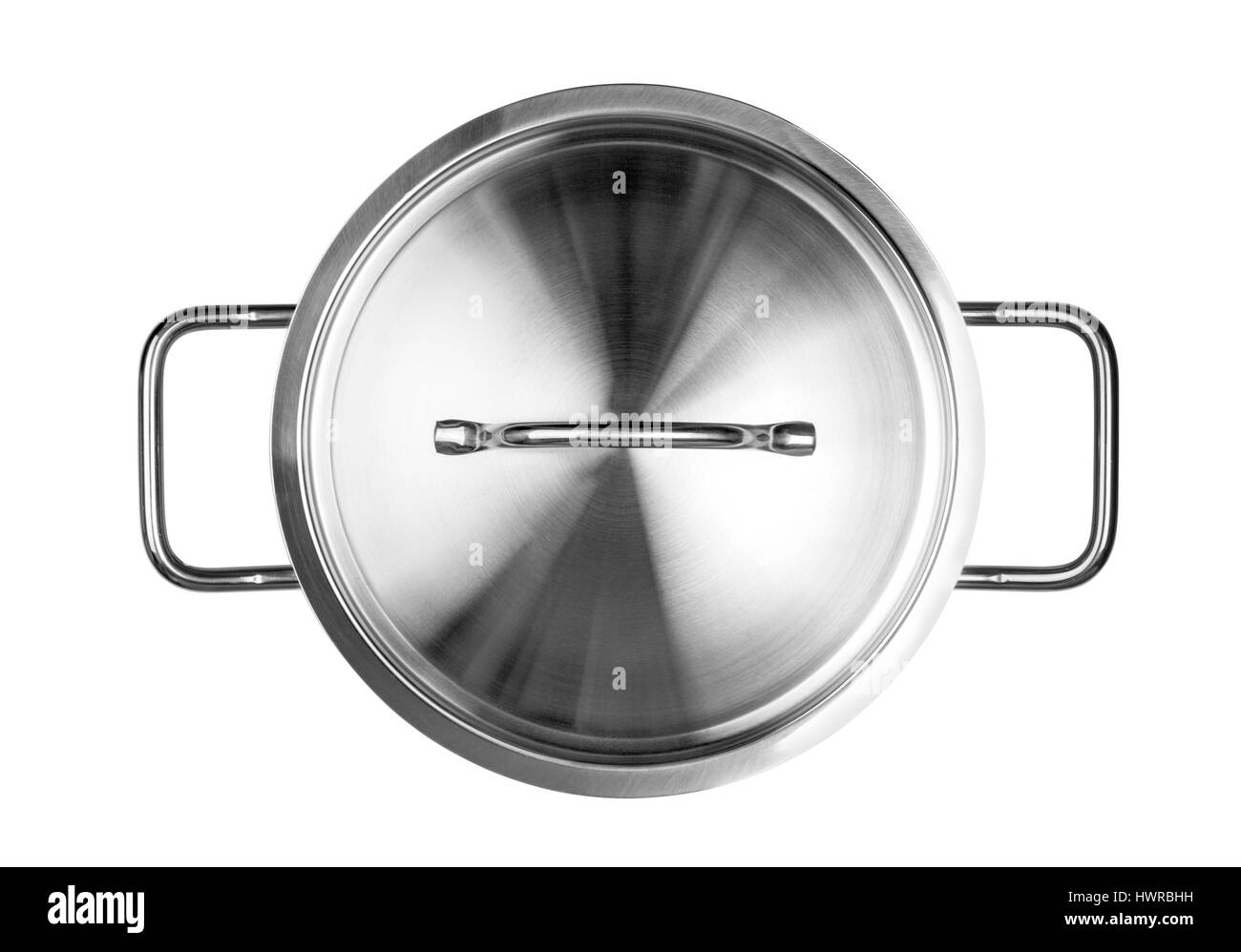 top view of cooking pan isolated on white background with clipping path ...