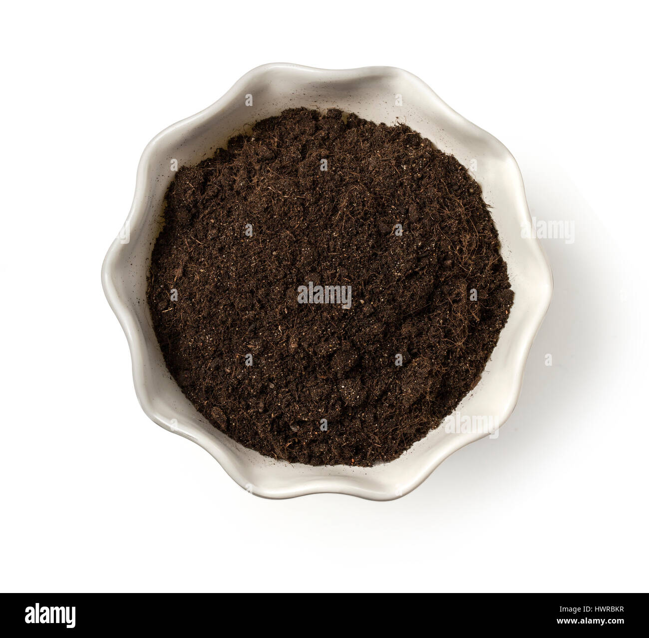 Top view of pot Isolated On White Background.With clipping path Stock ...