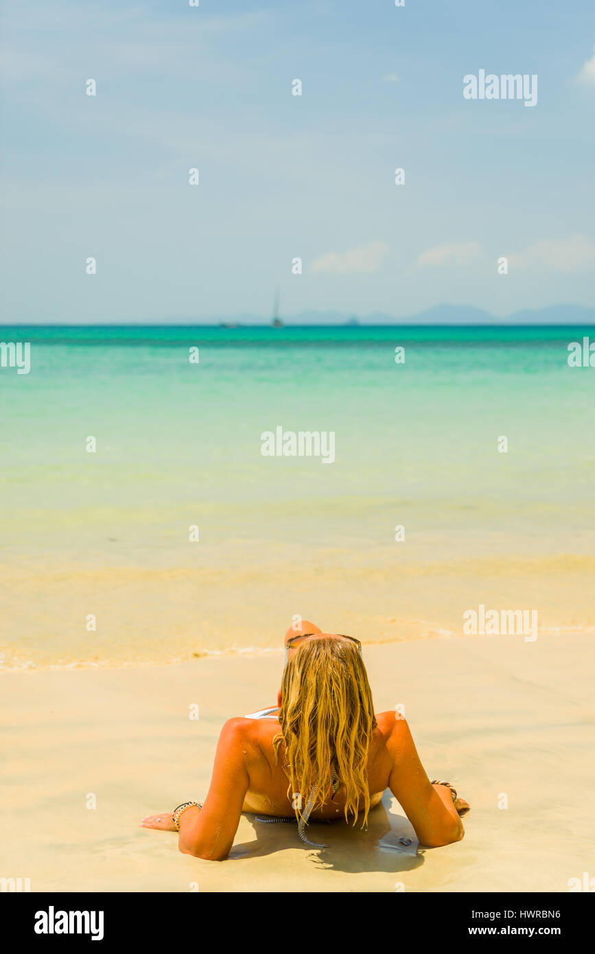 Beautiful Thai Women In Bikini High Resolution Stock Photography And