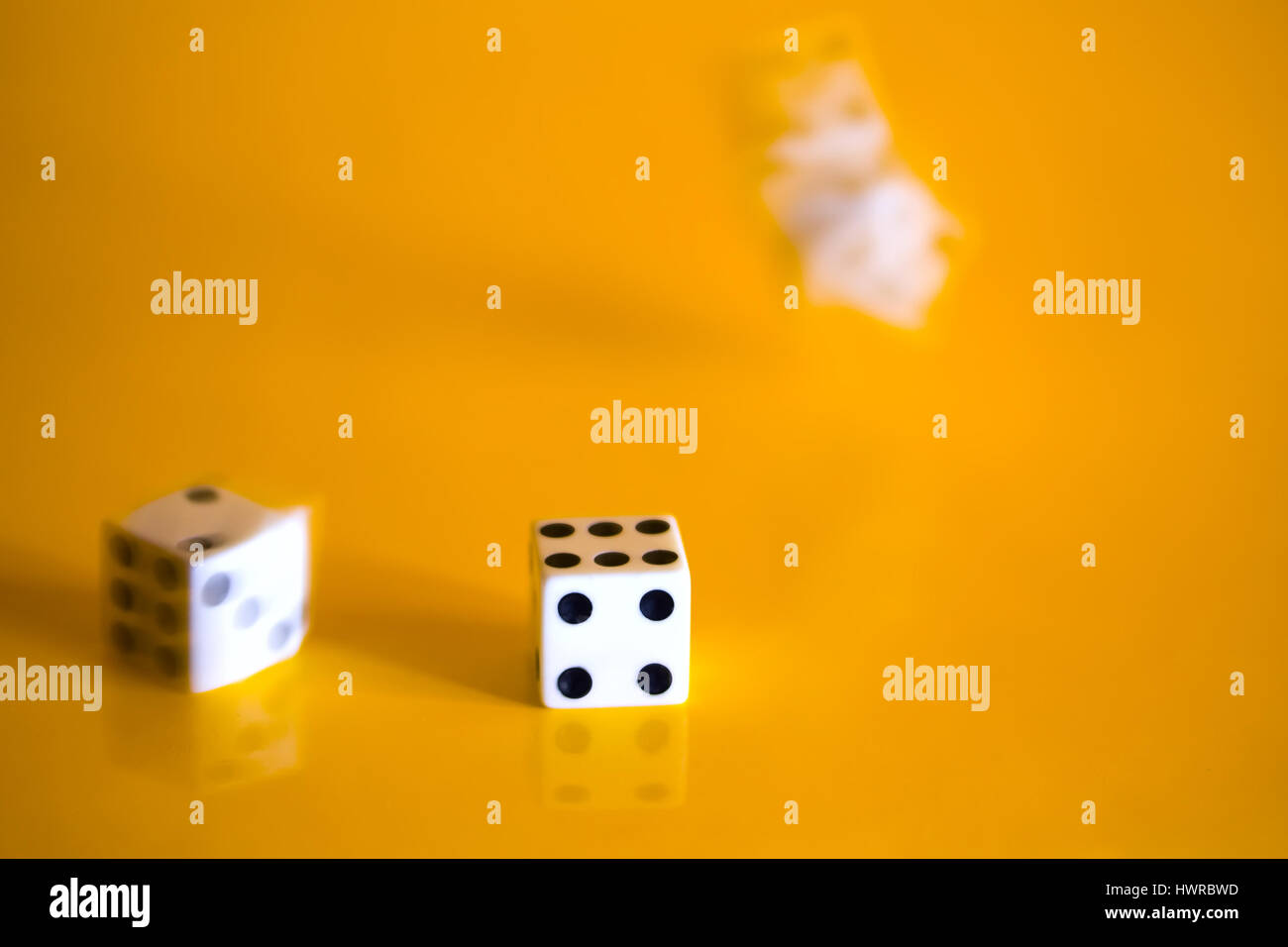 Three game dice Stock Photo - Alamy