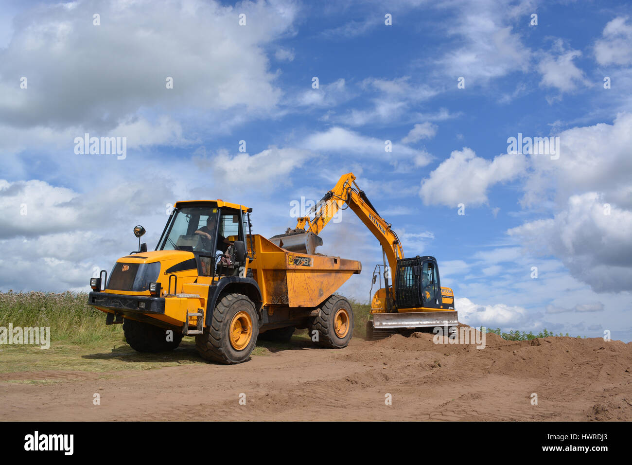 JCB 718 Hauler Stock Photo - Alamy
