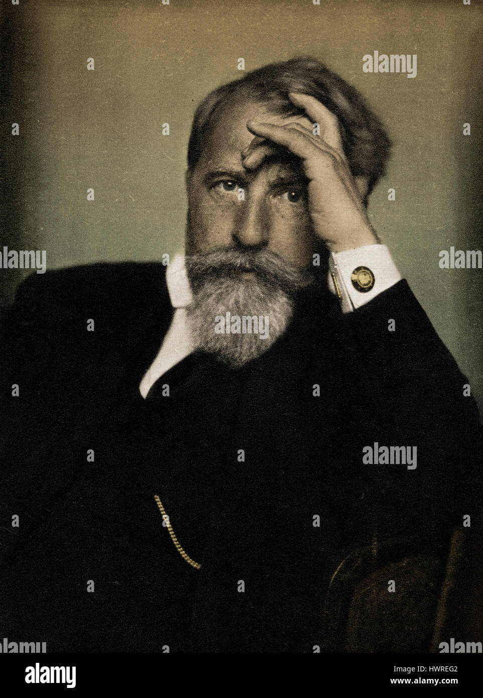 Arthur Schnitzler, portrait. Austrian playwright, 1862-1931. Wrote 'La Ronde' or 'Reigen' Stock ...