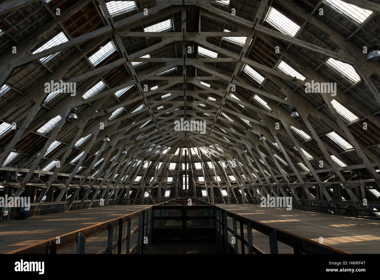 The rope making factory at Chatham historic dockyard, Kent, UK Stock ...