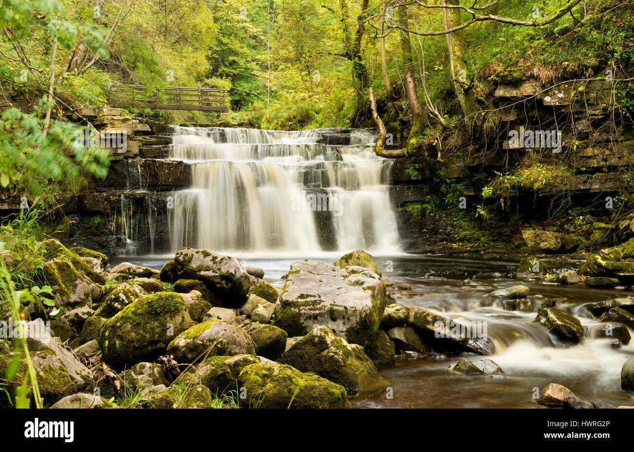 The south Tyne downstream of Ashgill force, Alston, United Kingdom ...