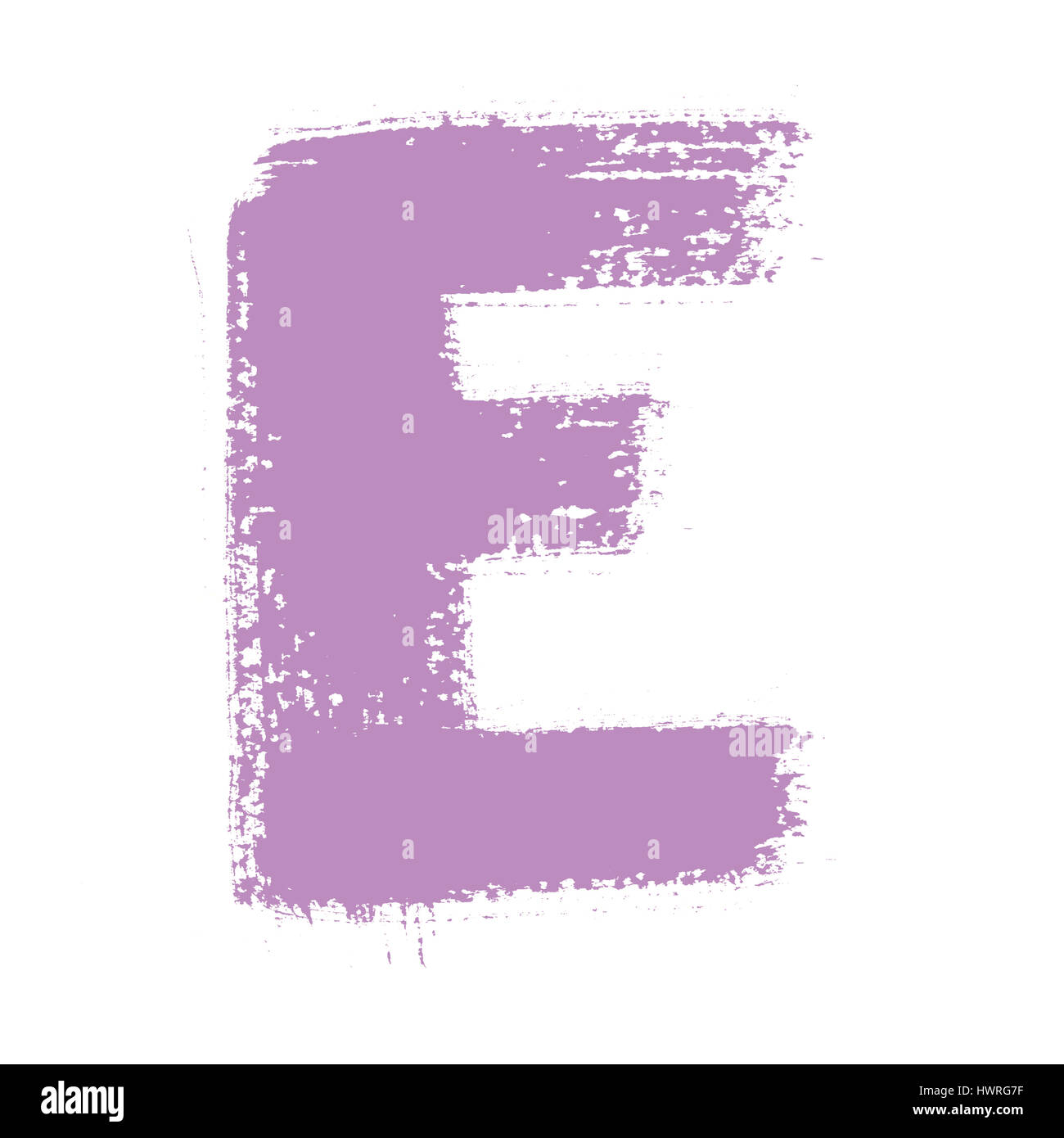 E - Colorful alphabet isolated over the white background Stock Photo ...