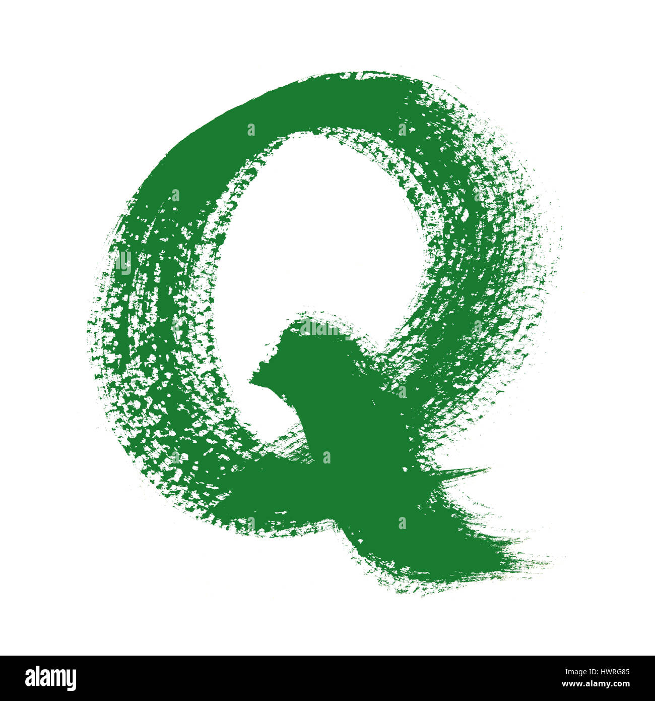 Q - Colorful alphabet isolated over the white background Stock Photo ...