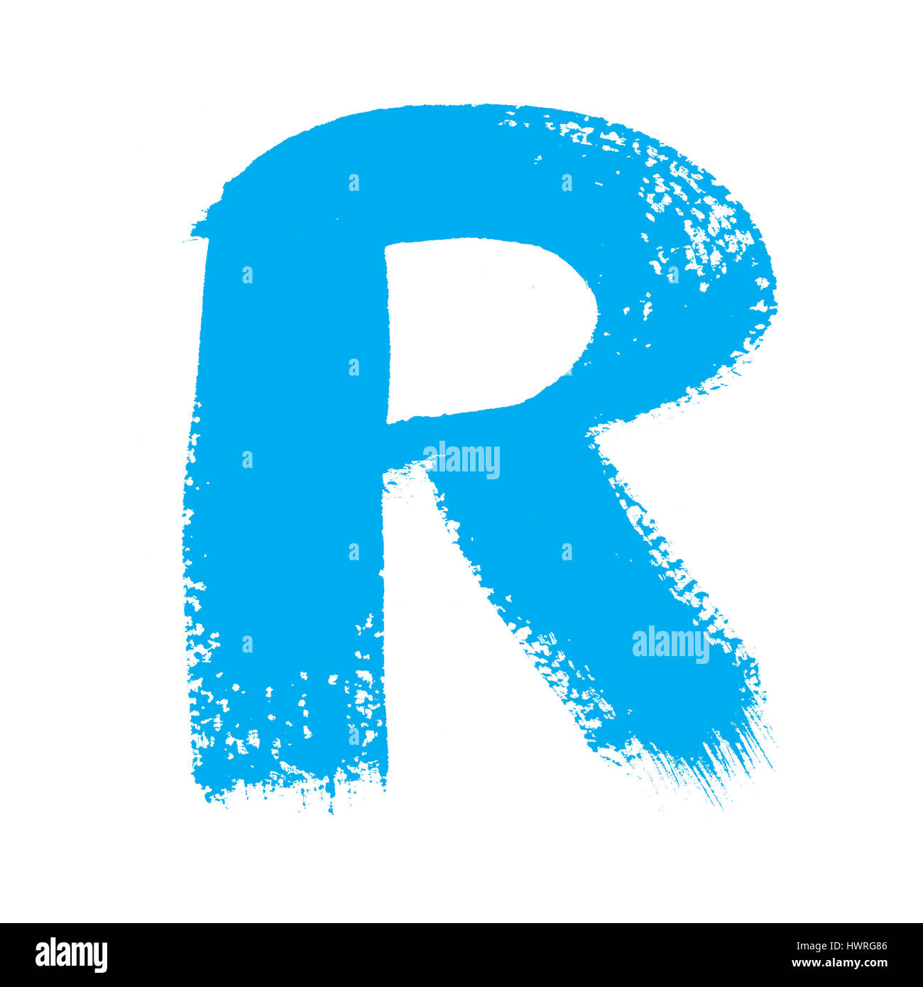 R - Colorful alphabet isolated over the white background Stock Photo ...