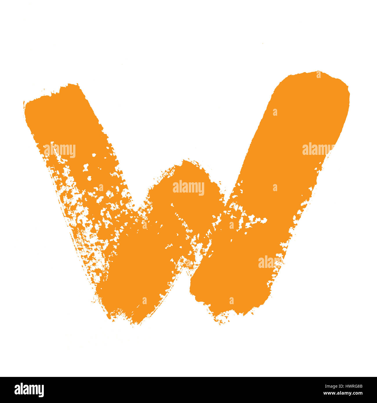 W - Colorful alphabet isolated over the white background Stock Photo ...