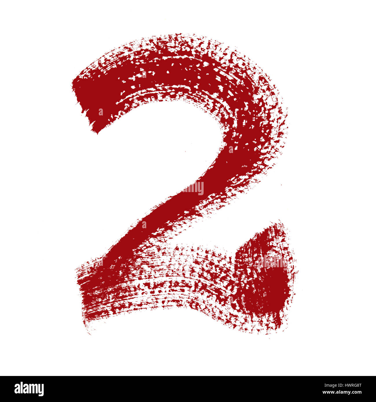 Number 2 handwriting Cut Out Stock Images & Pictures - Alamy