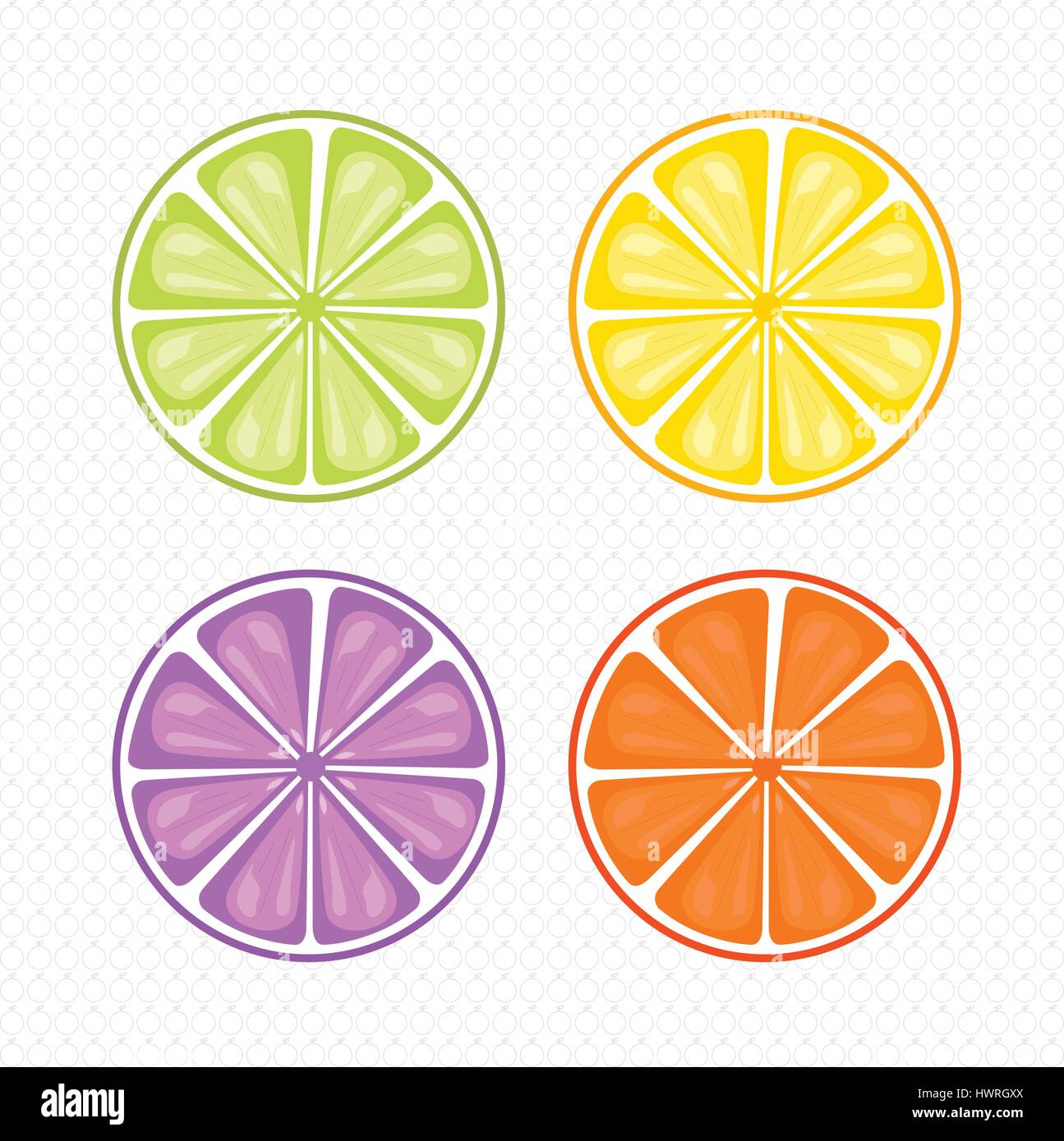 Nutritious citrus fruits Stock Vector Images - Alamy
