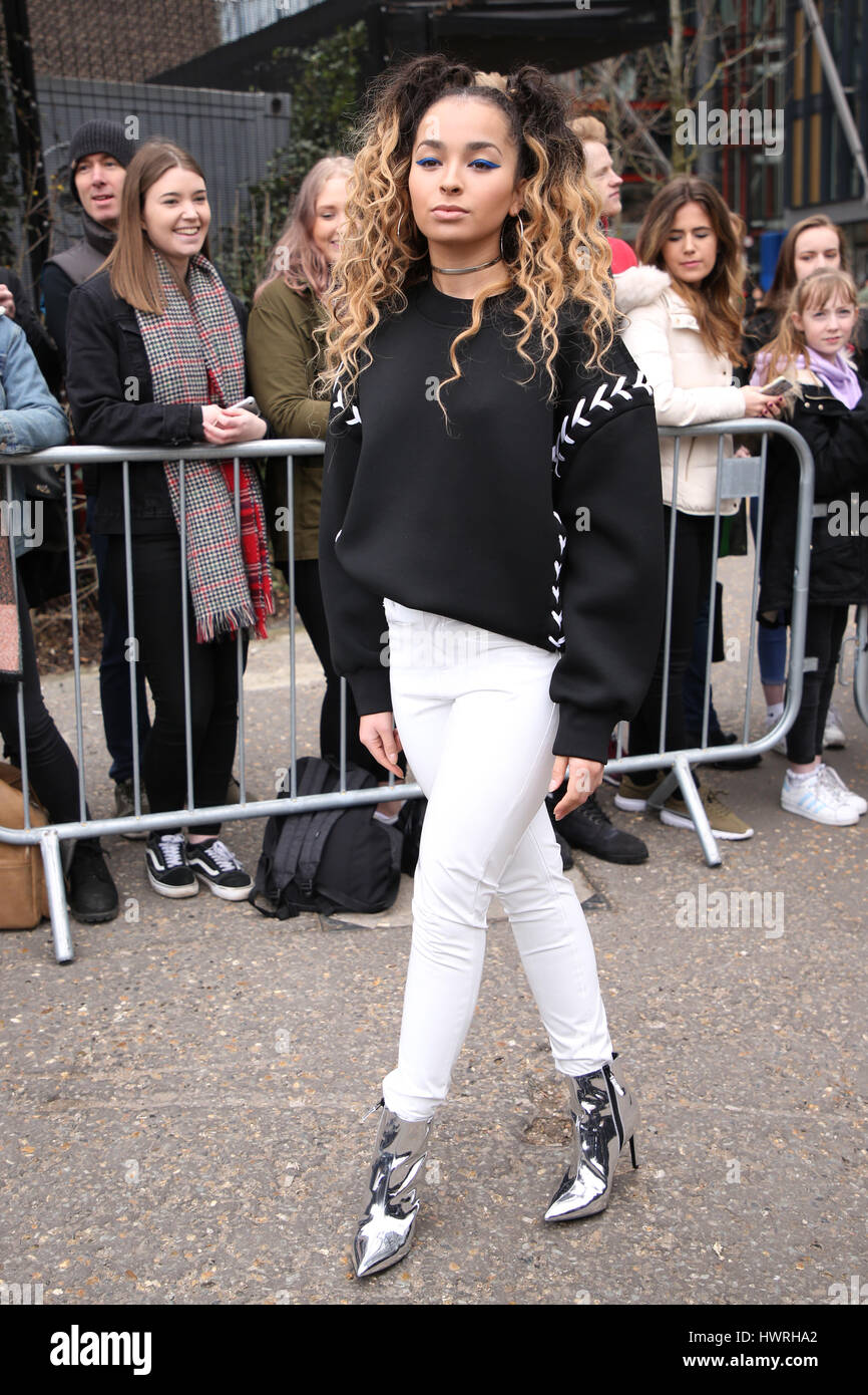 Ella Eyre arriving for the Topshop Unique show at Tate Modern, during ...