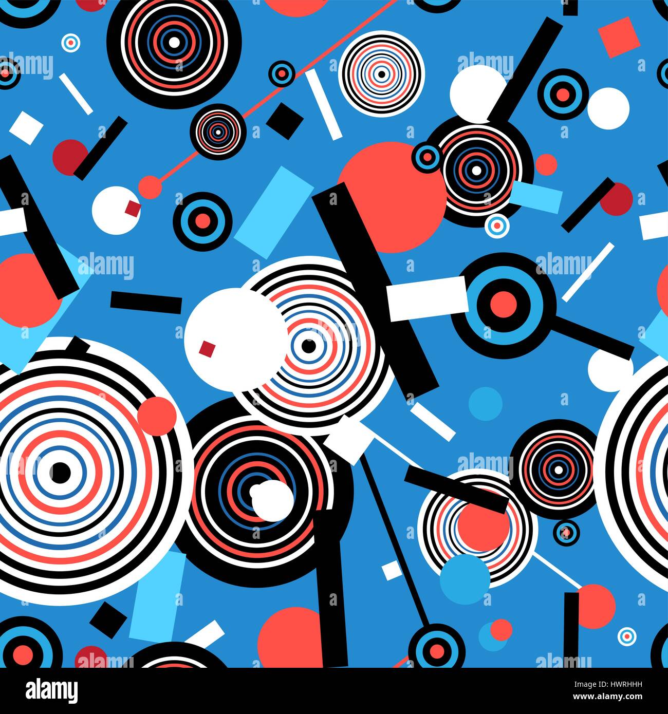 Seamless graphic pattern of geometric circular rectangles design ...