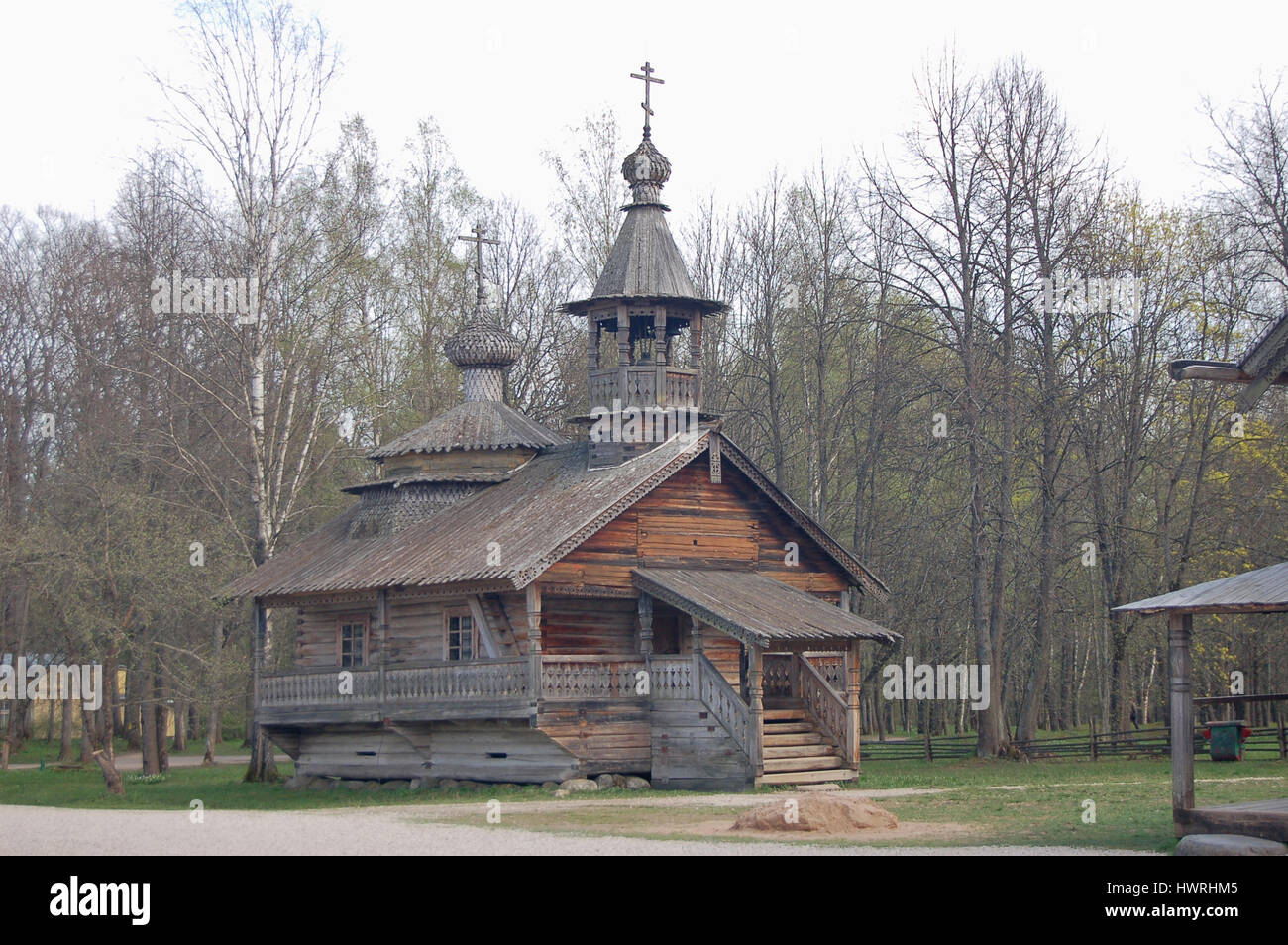 Russian wooden historical house Stock Photo - Alamy