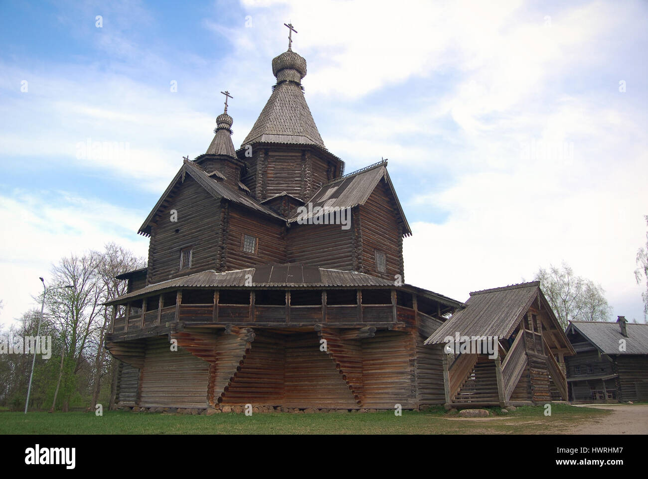 Russian wooden historical house Stock Photo - Alamy