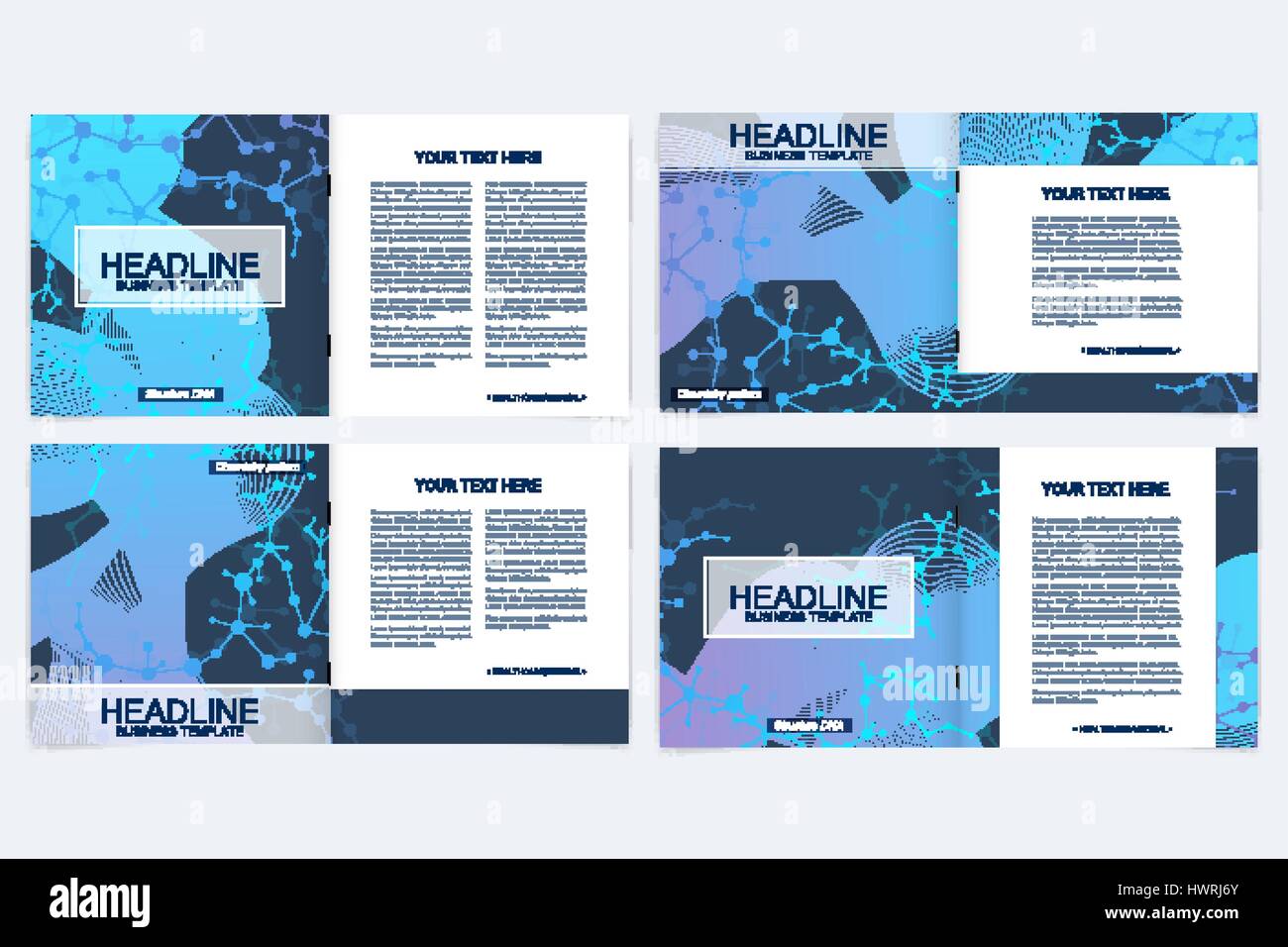 Templates for square brochure. Leaflet cover presentation. Business ...