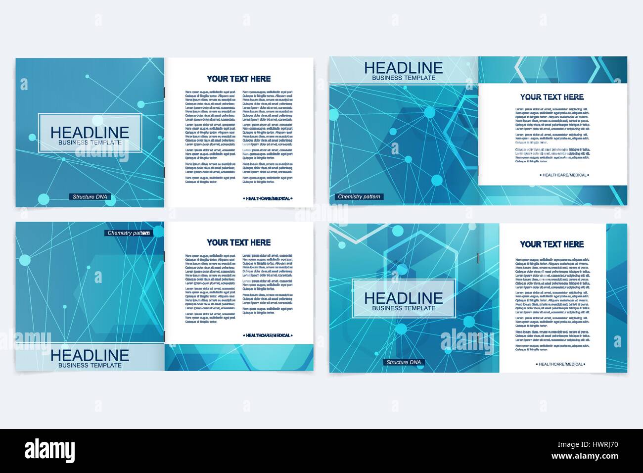 Templates for square brochure. Leaflet cover presentation. Business ...