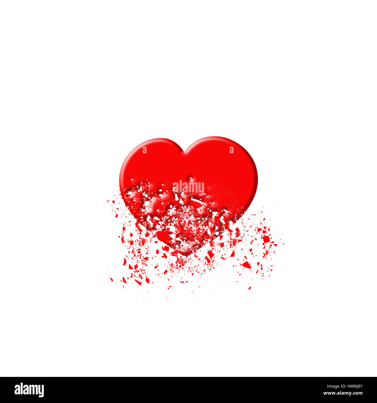 Shattered heart hi-res stock photography and images - Alamy