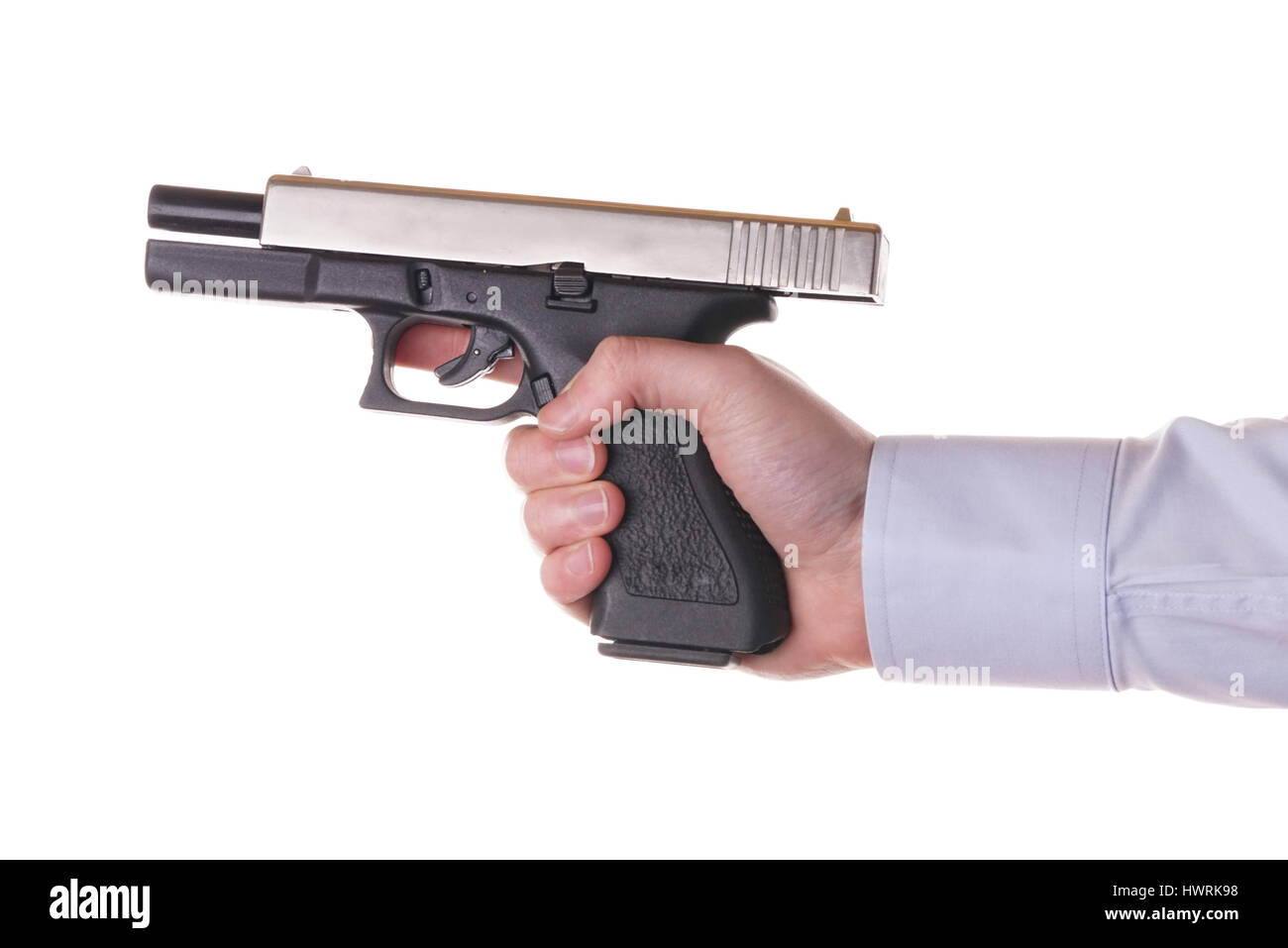 Hand holding gun hi-res stock photography and images - Alamy