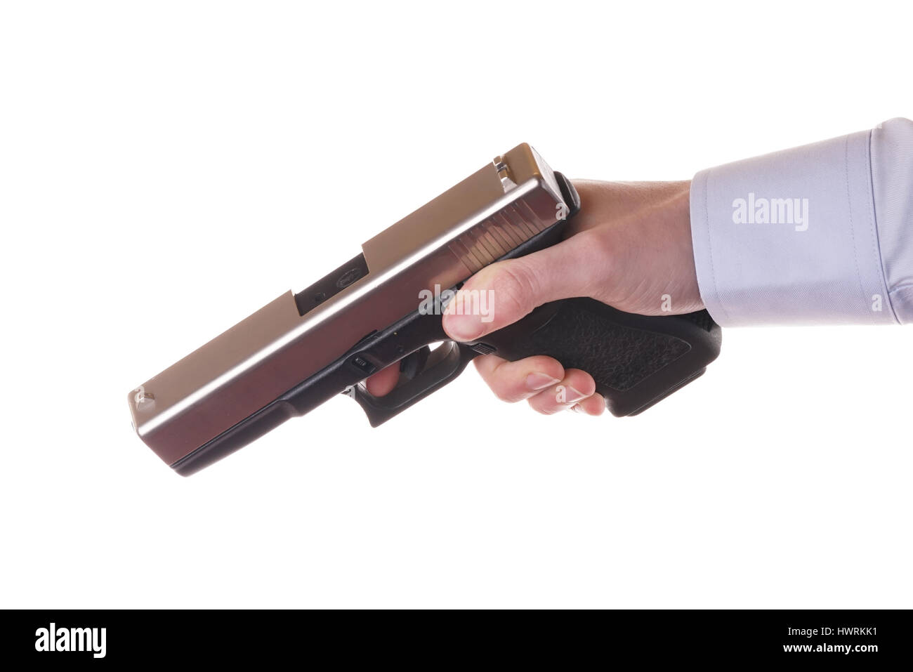 Hand holding gun isolated hi-res stock photography and images - Alamy