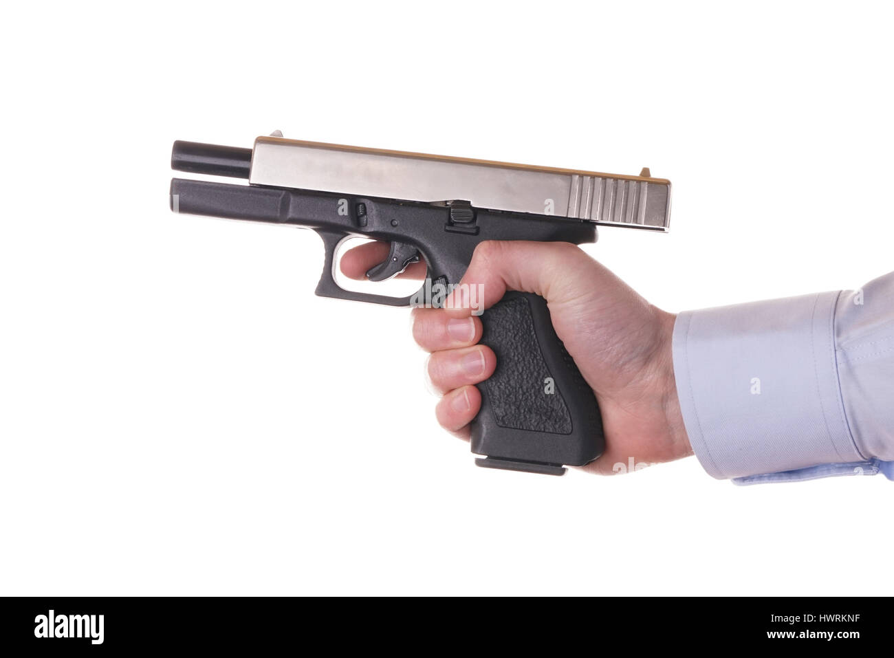 Hand holding gun hi-res stock photography and images - Alamy
