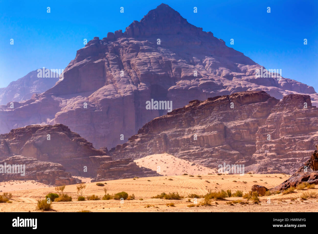 Sand Rock Formation Wadi Rum Valley of the Moon Jordan. Inhabited by ...