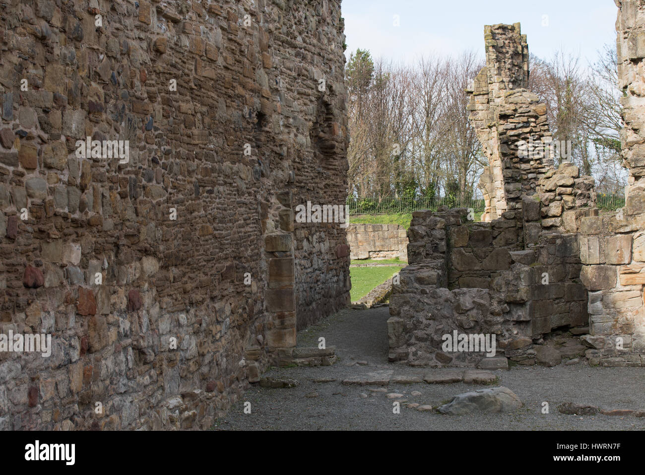 Basingwerk Abbey historic ruins in Greenfield, near Holywell North ...